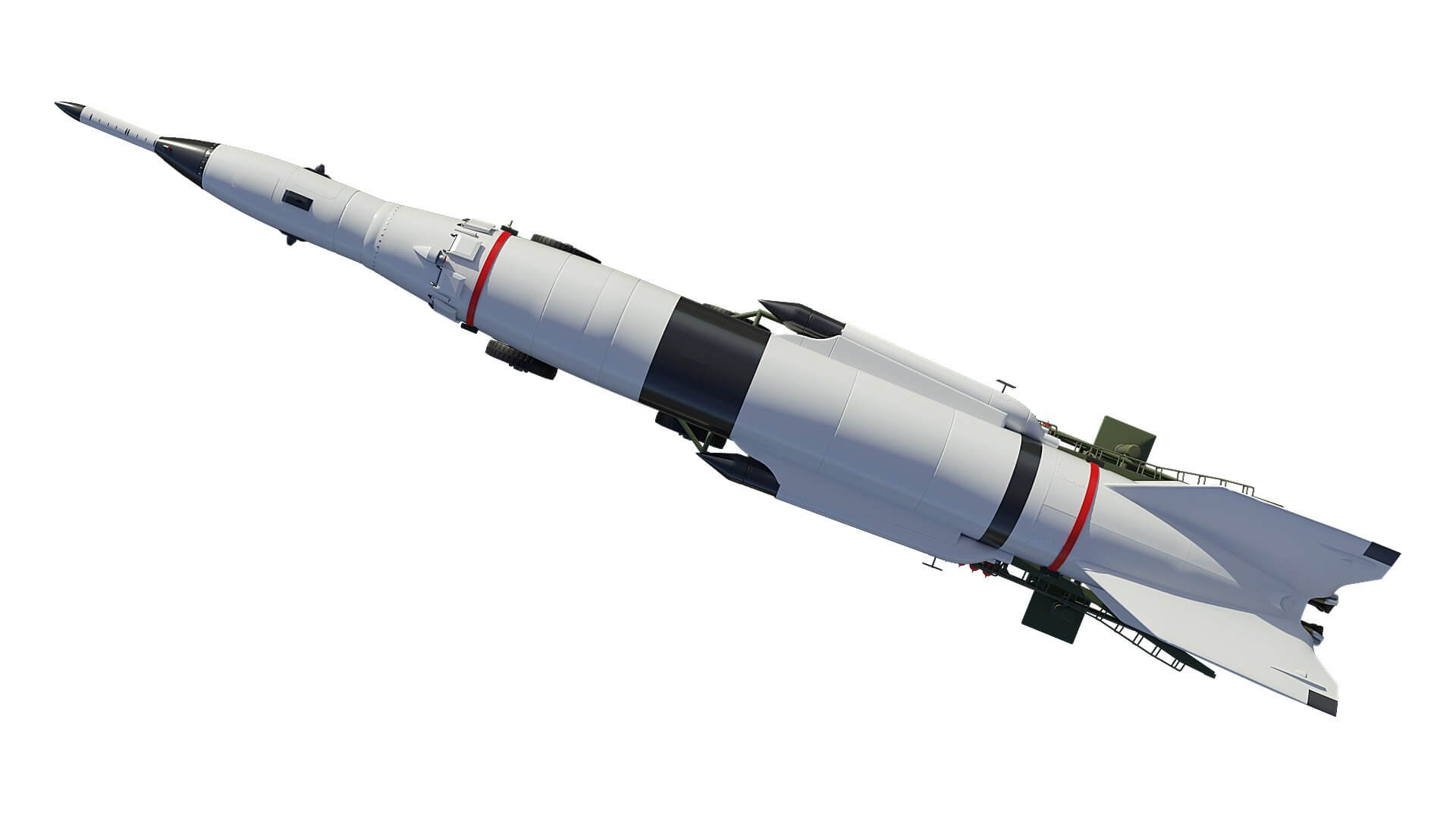 R-2A Scientifical Rocket 3D Model by PPro