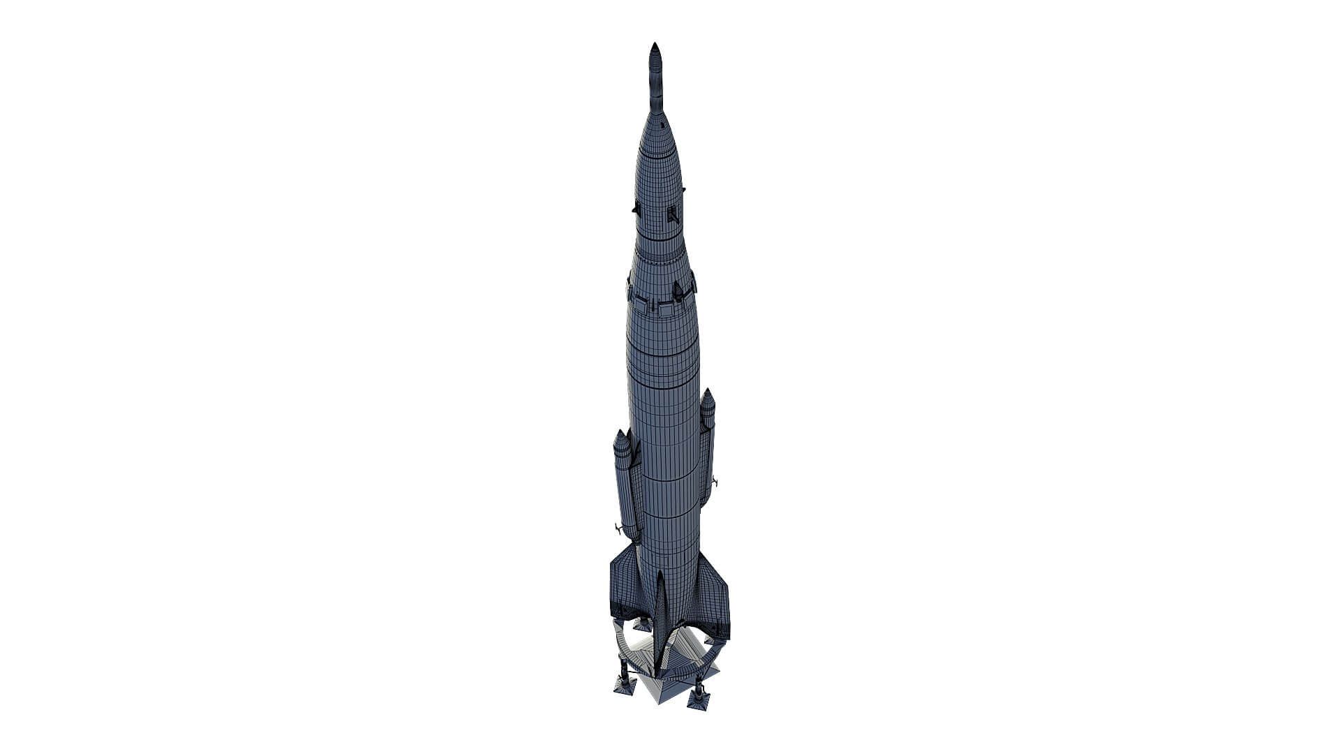 R-2A Scientifical Rocket 3D Model by PPro