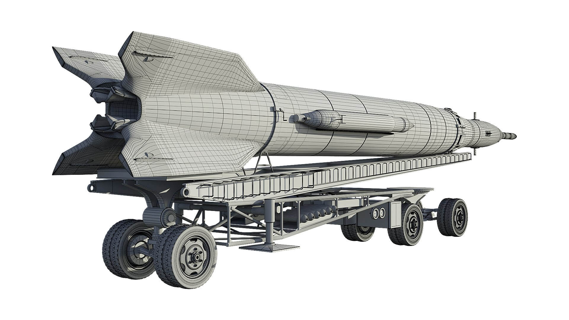 R-2A Scientifical Rocket 3D Model by PPro