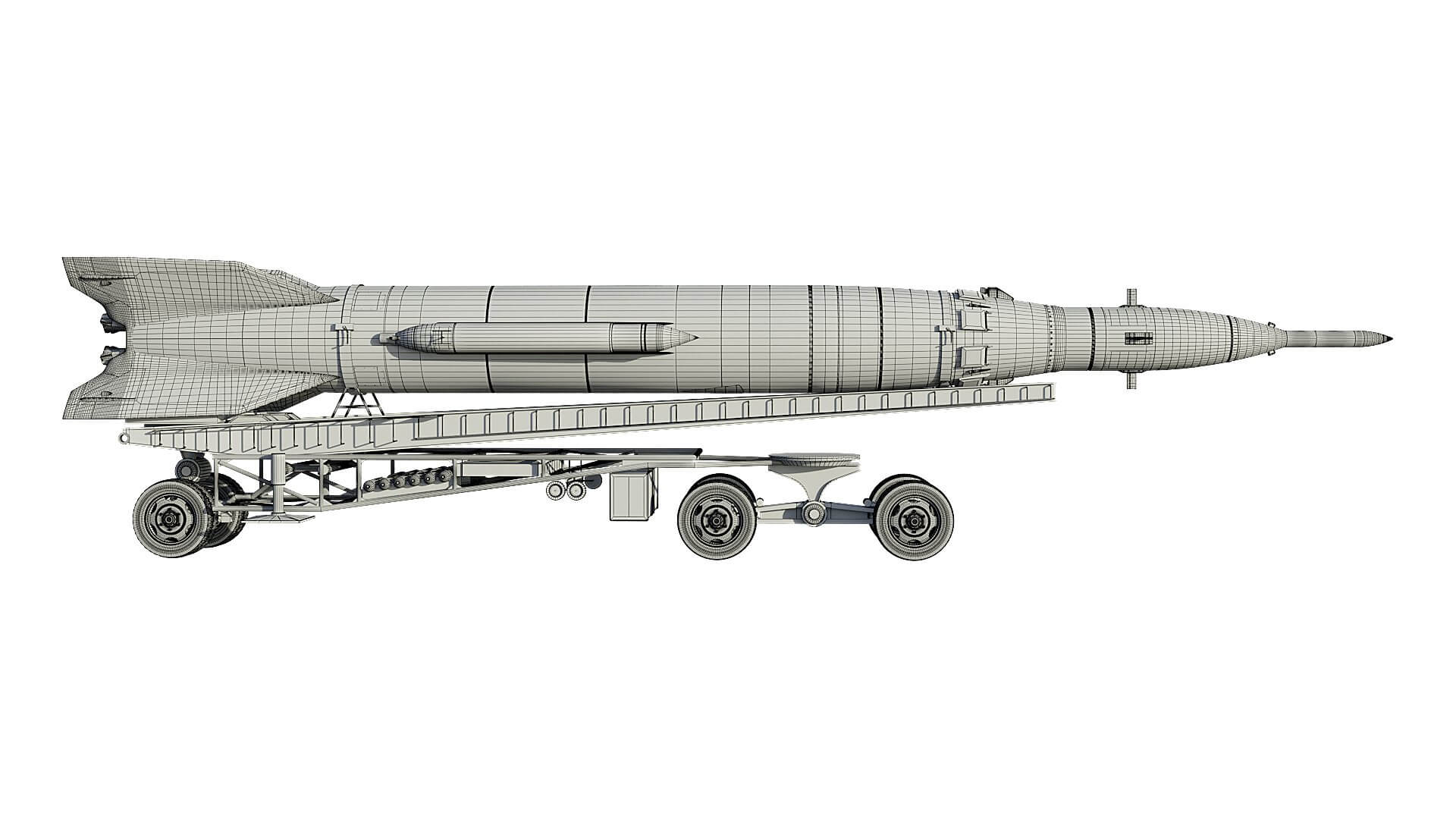 R-2A Scientifical Rocket 3D Model by PPro