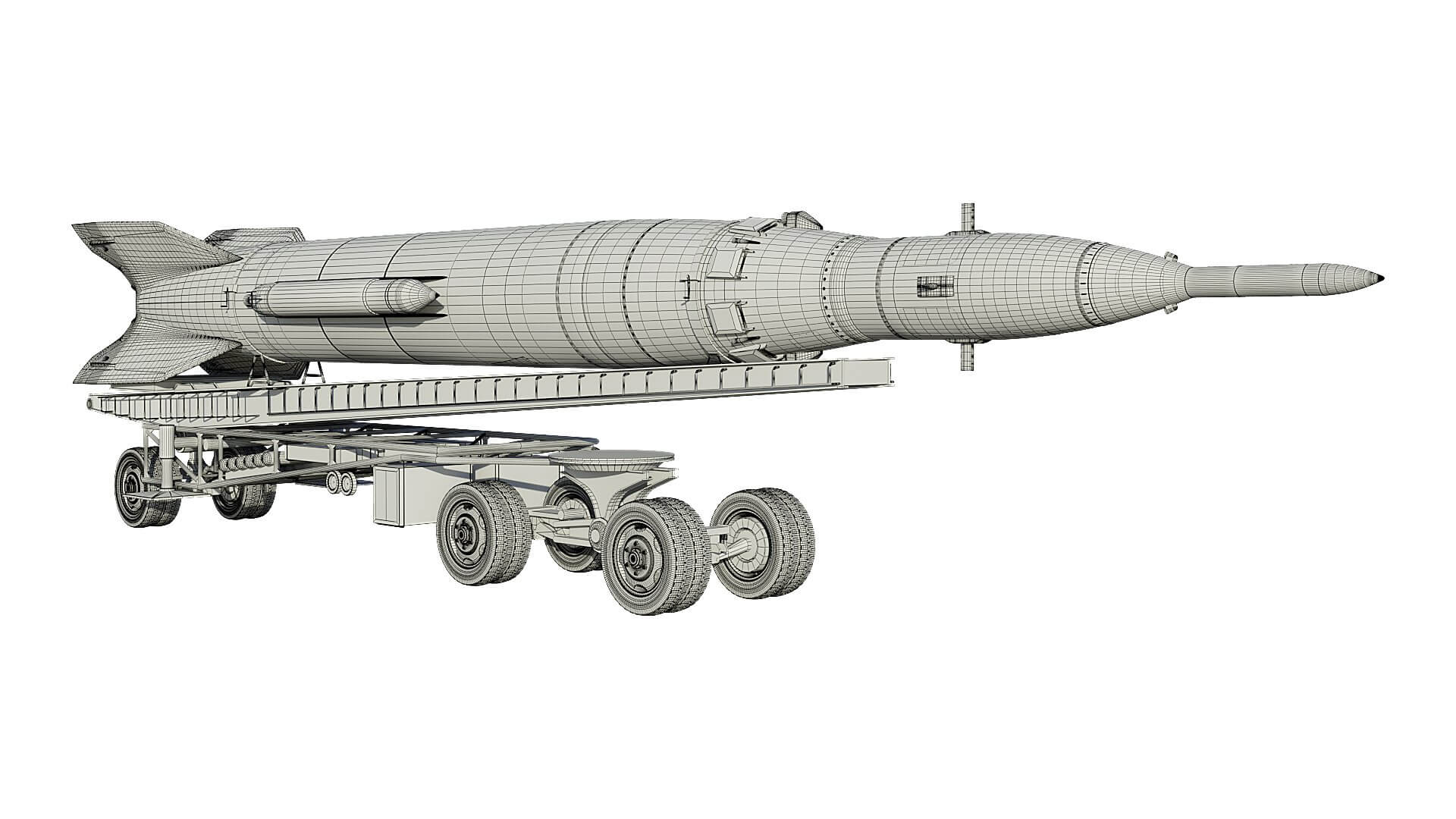 R-2A Scientifical Rocket 3D Model by PPro