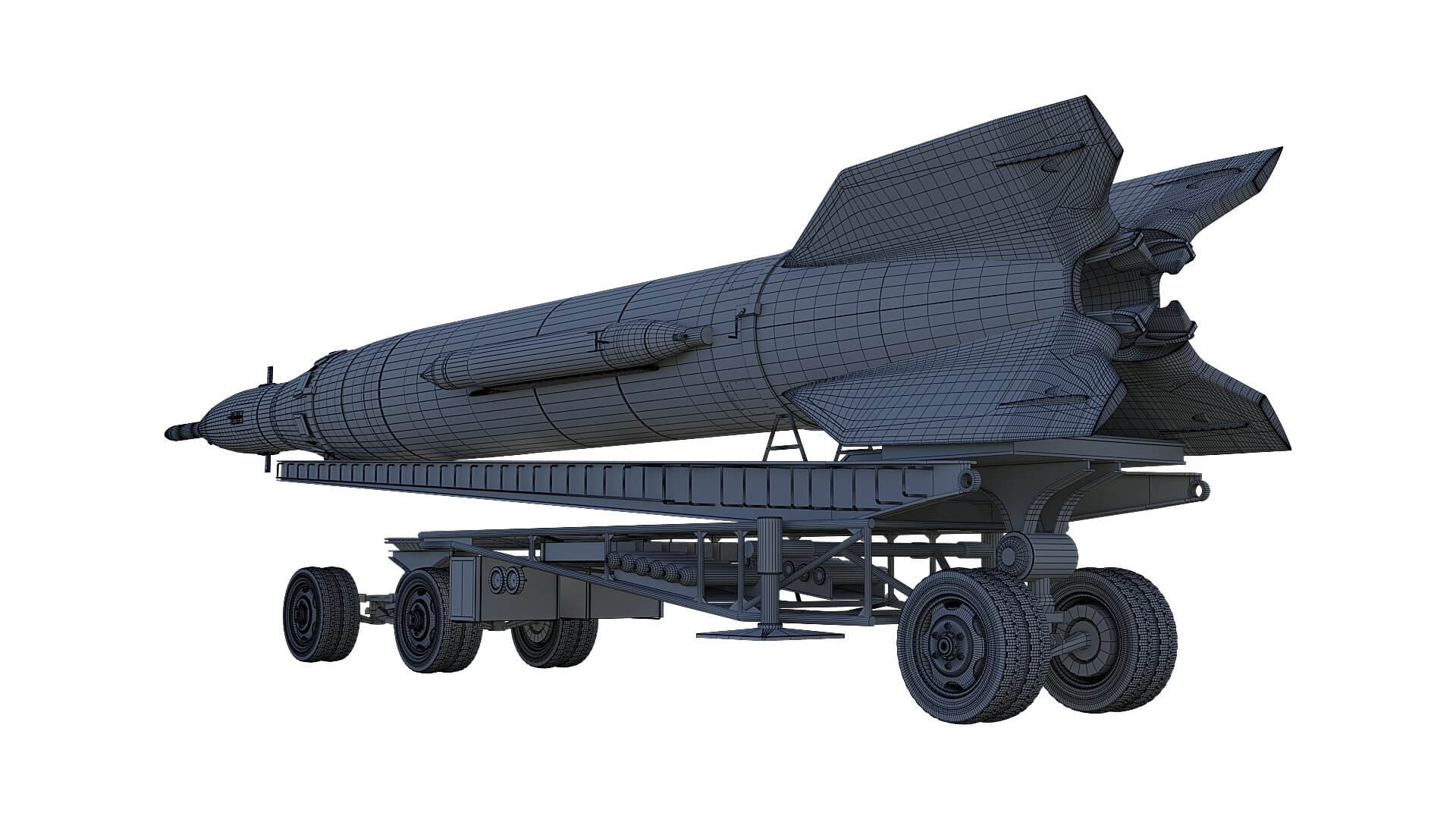 R-2A Scientifical Rocket 3D Model by PPro