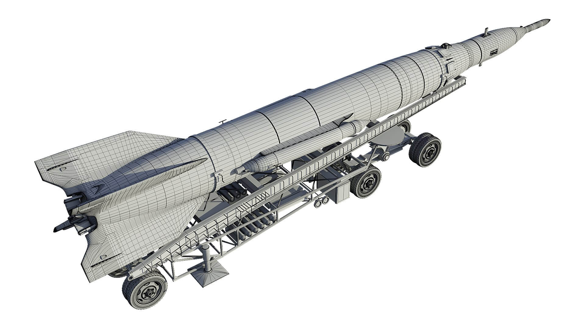 R-2A Scientifical Rocket 3D Model by PPro