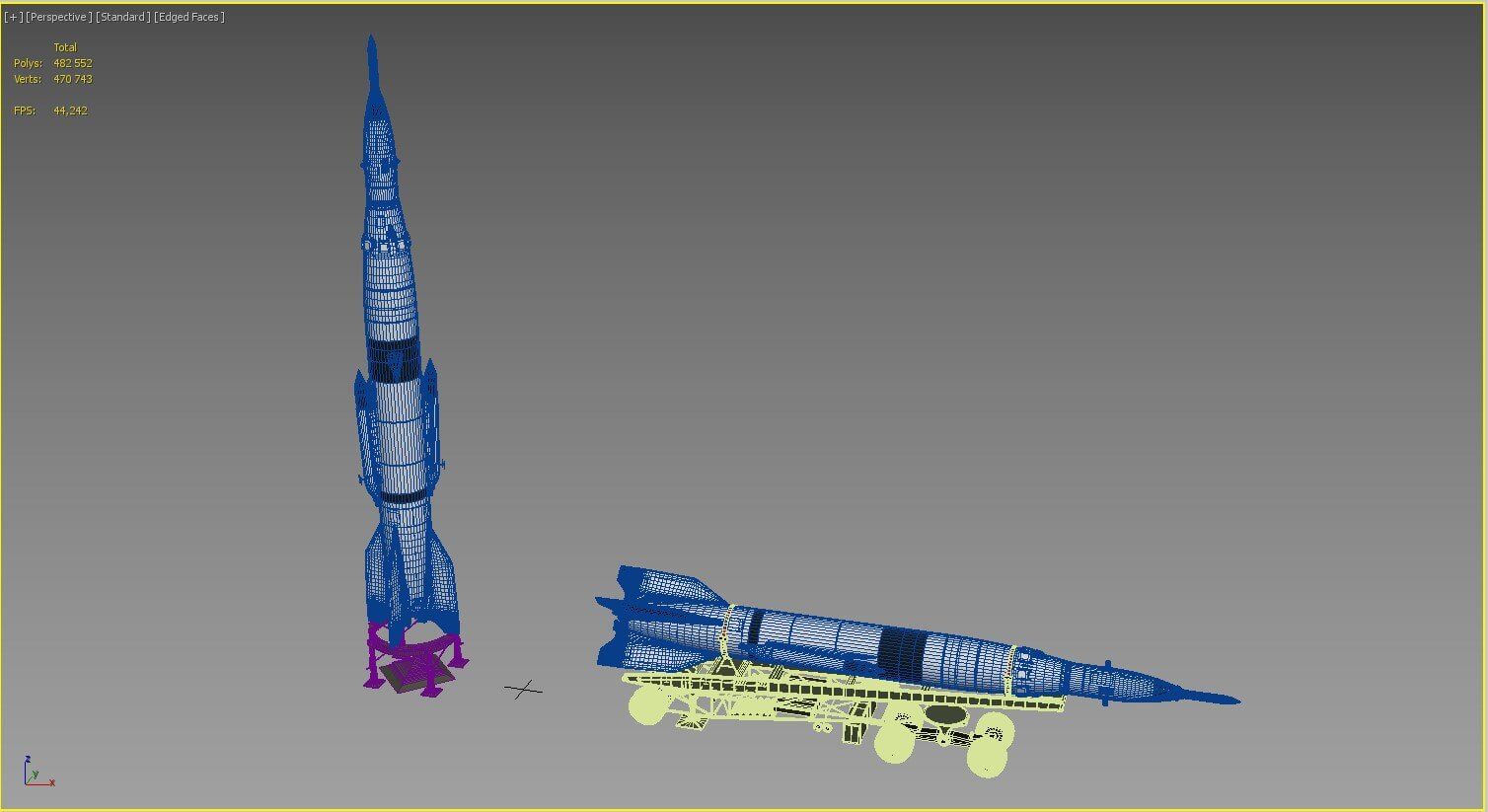 R-2A Scientifical Rocket 3D Model by PPro