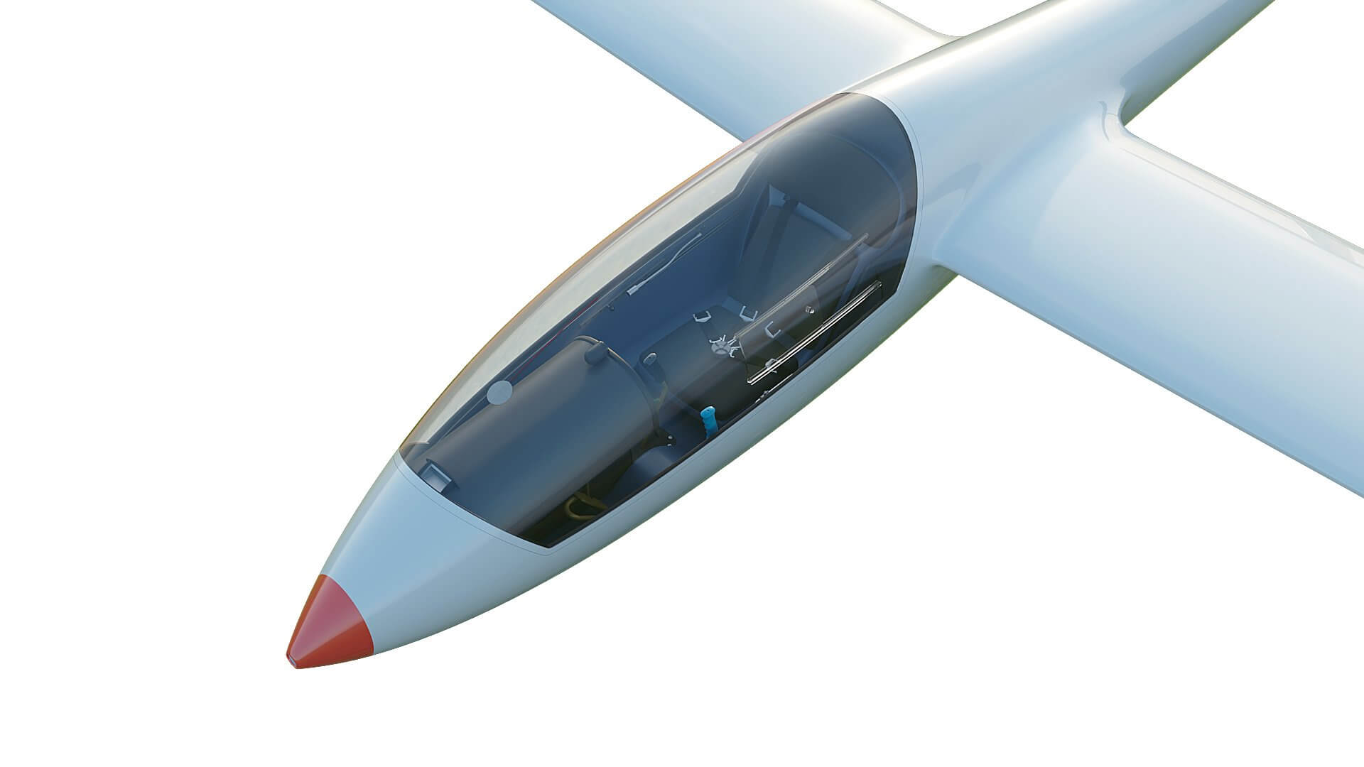 Rolladen-Schneider LS4 Glider 3D Model by PPro