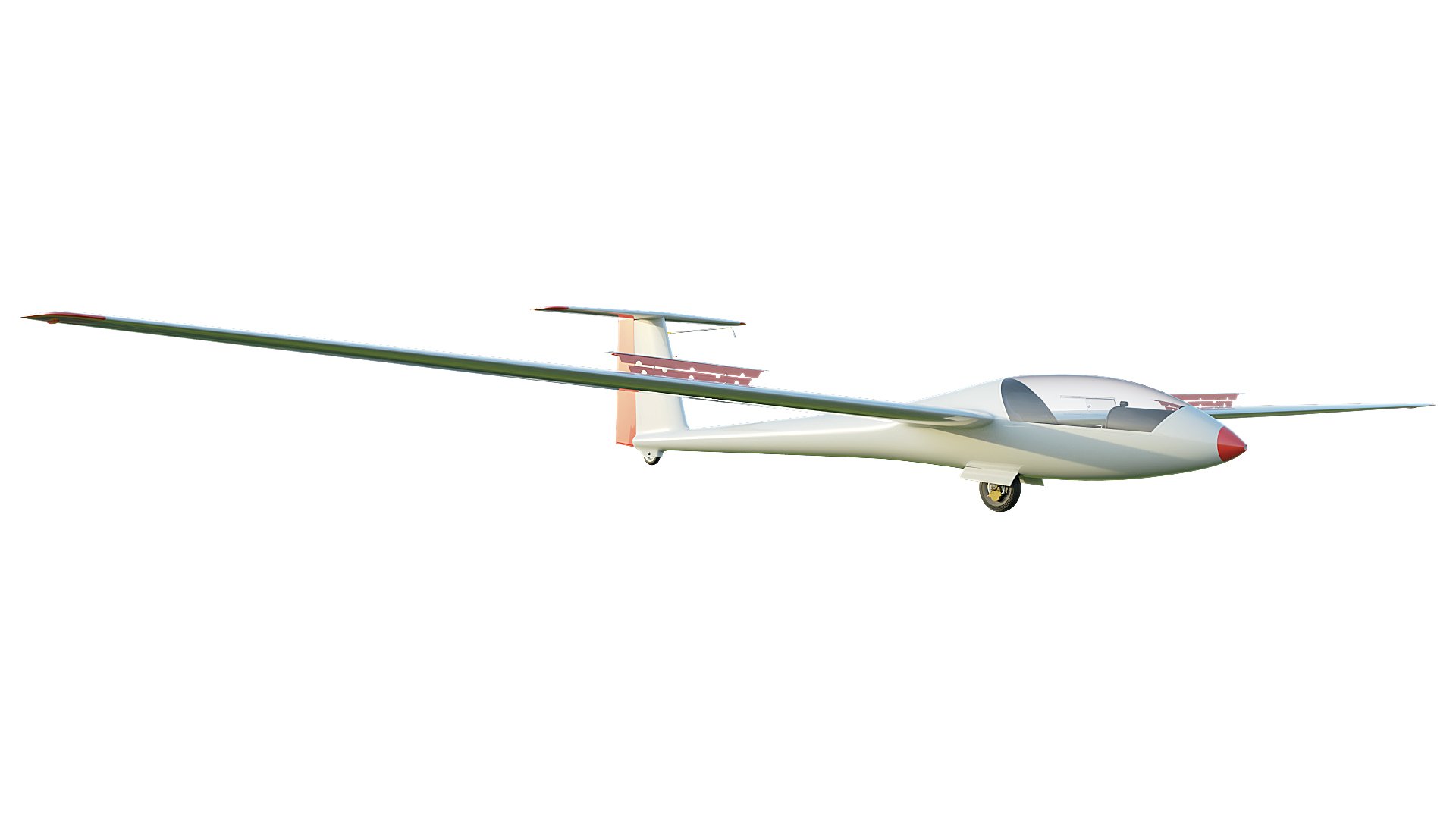 Rolladen-Schneider LS4 Glider 3D Model by PPro