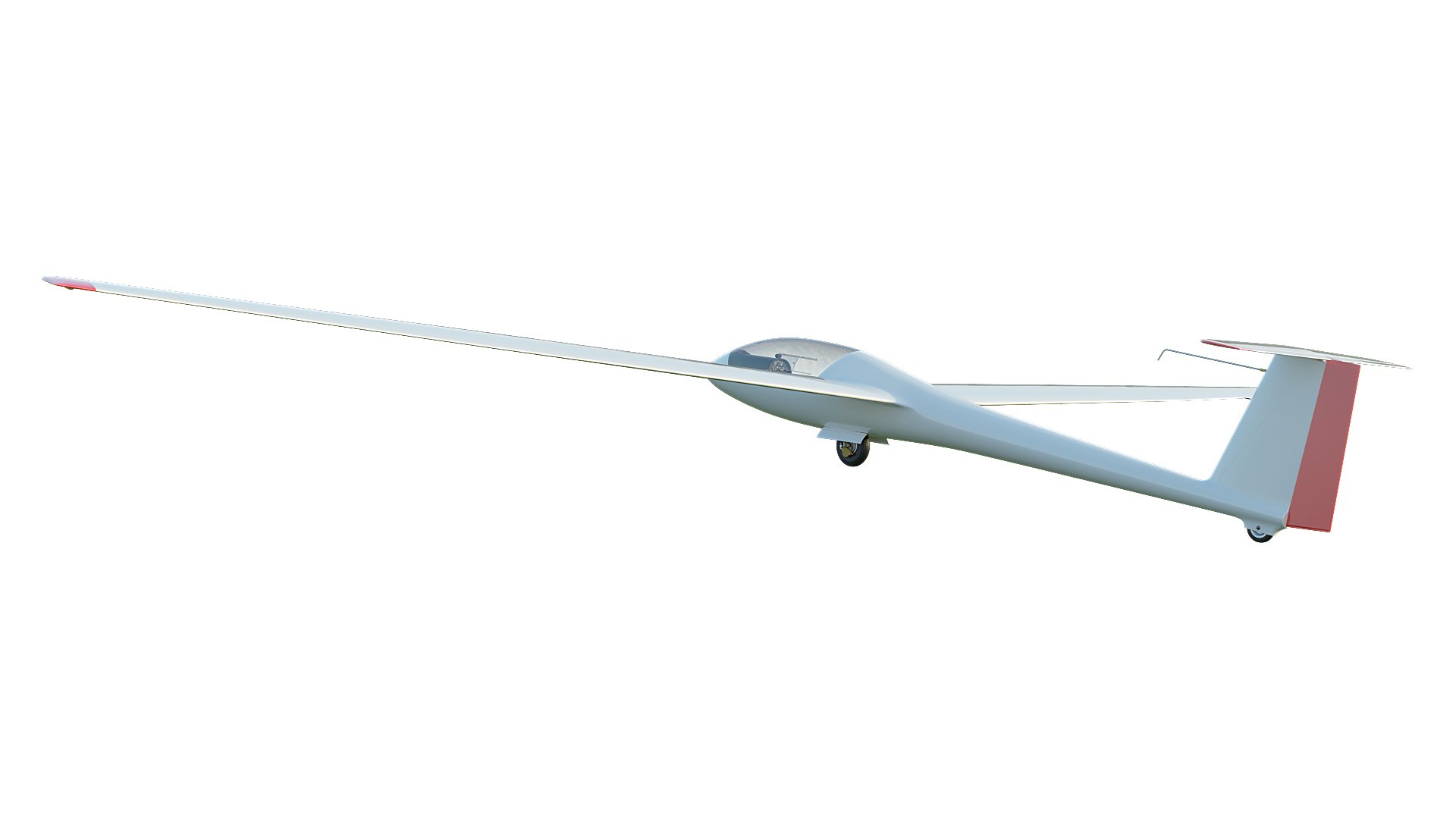 Rolladen-Schneider LS4 Glider 3D Model by PPro