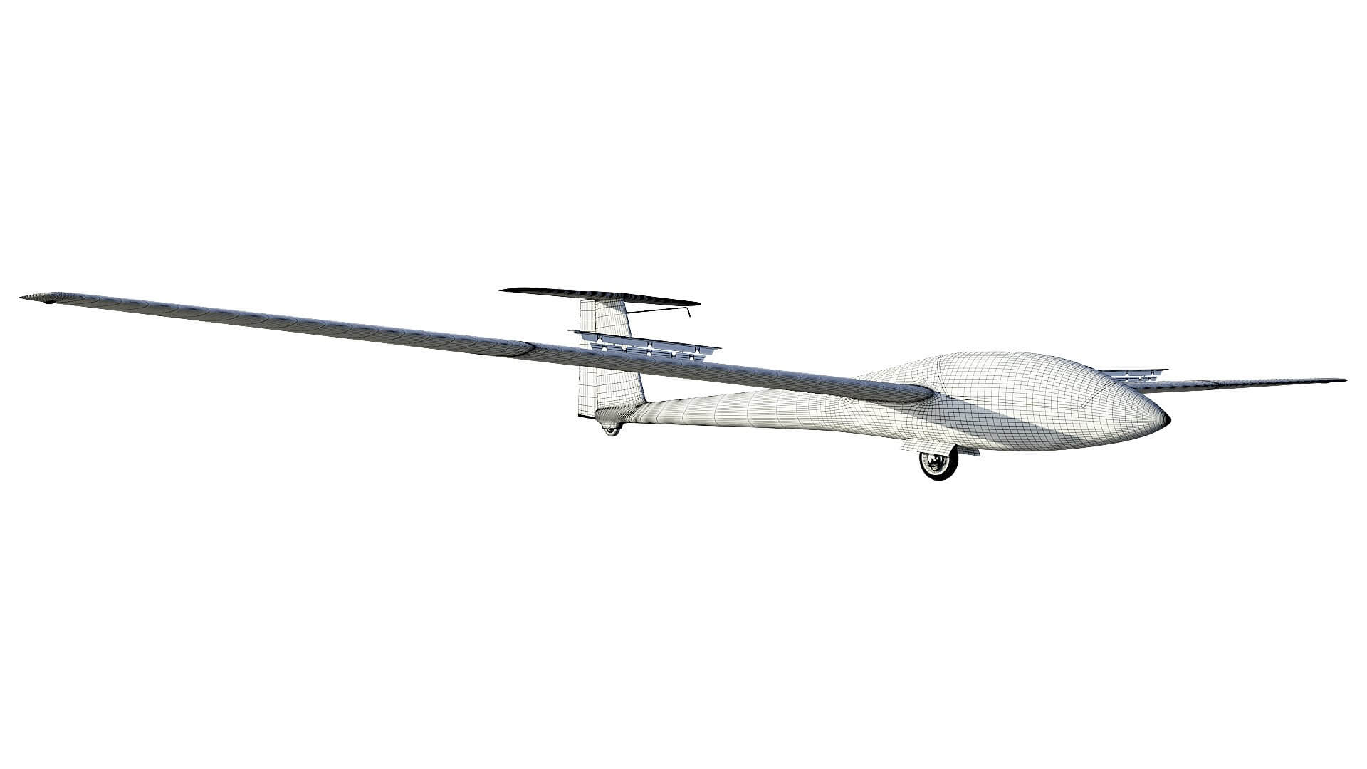 Rolladen-Schneider LS4 Glider 3D Model by PPro
