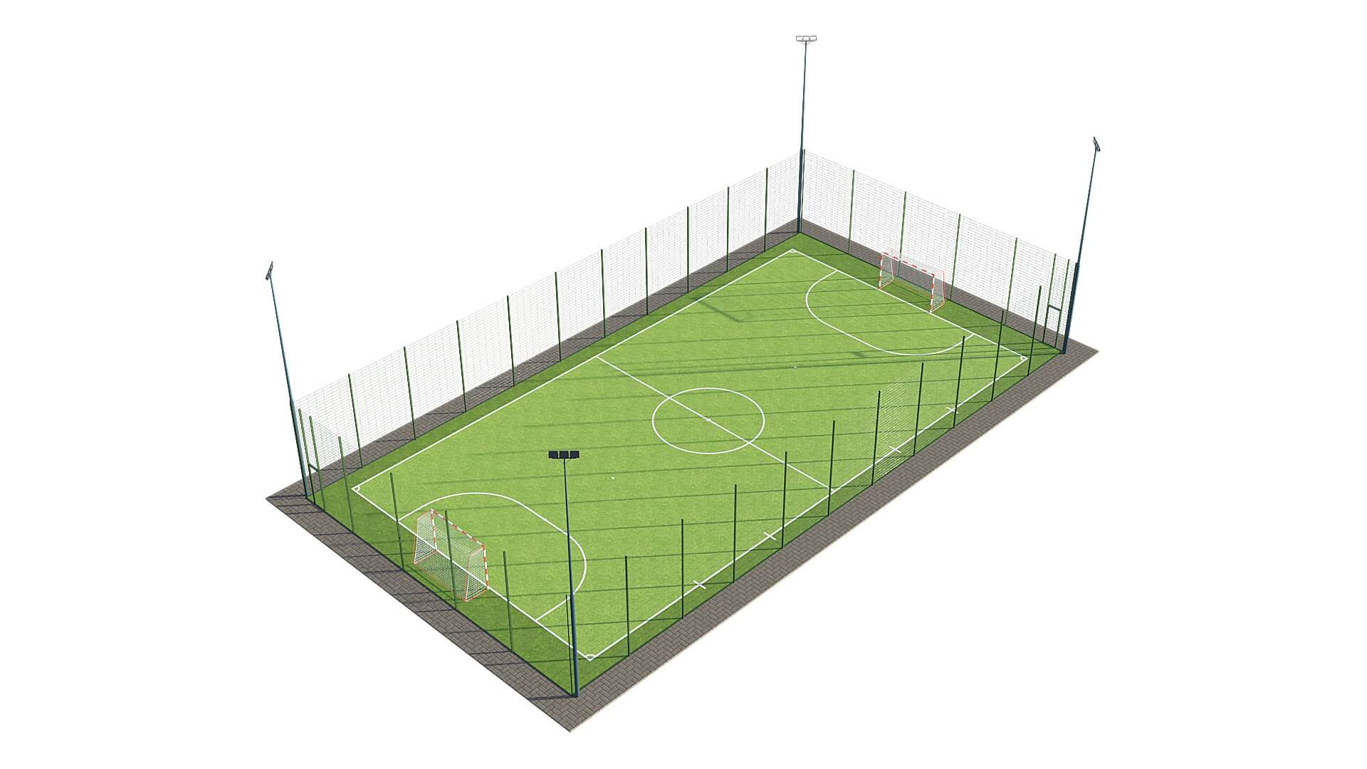 Soccer Football Field - 3D Model by PPro