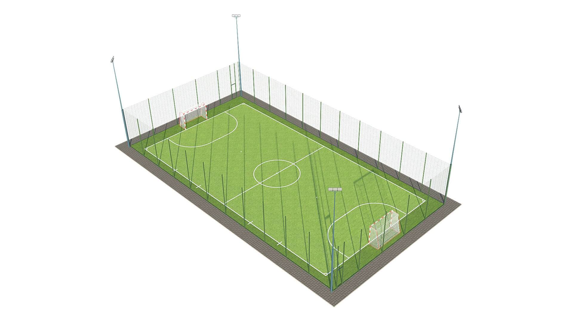 Soccer Football Field - 3D Model by PPro