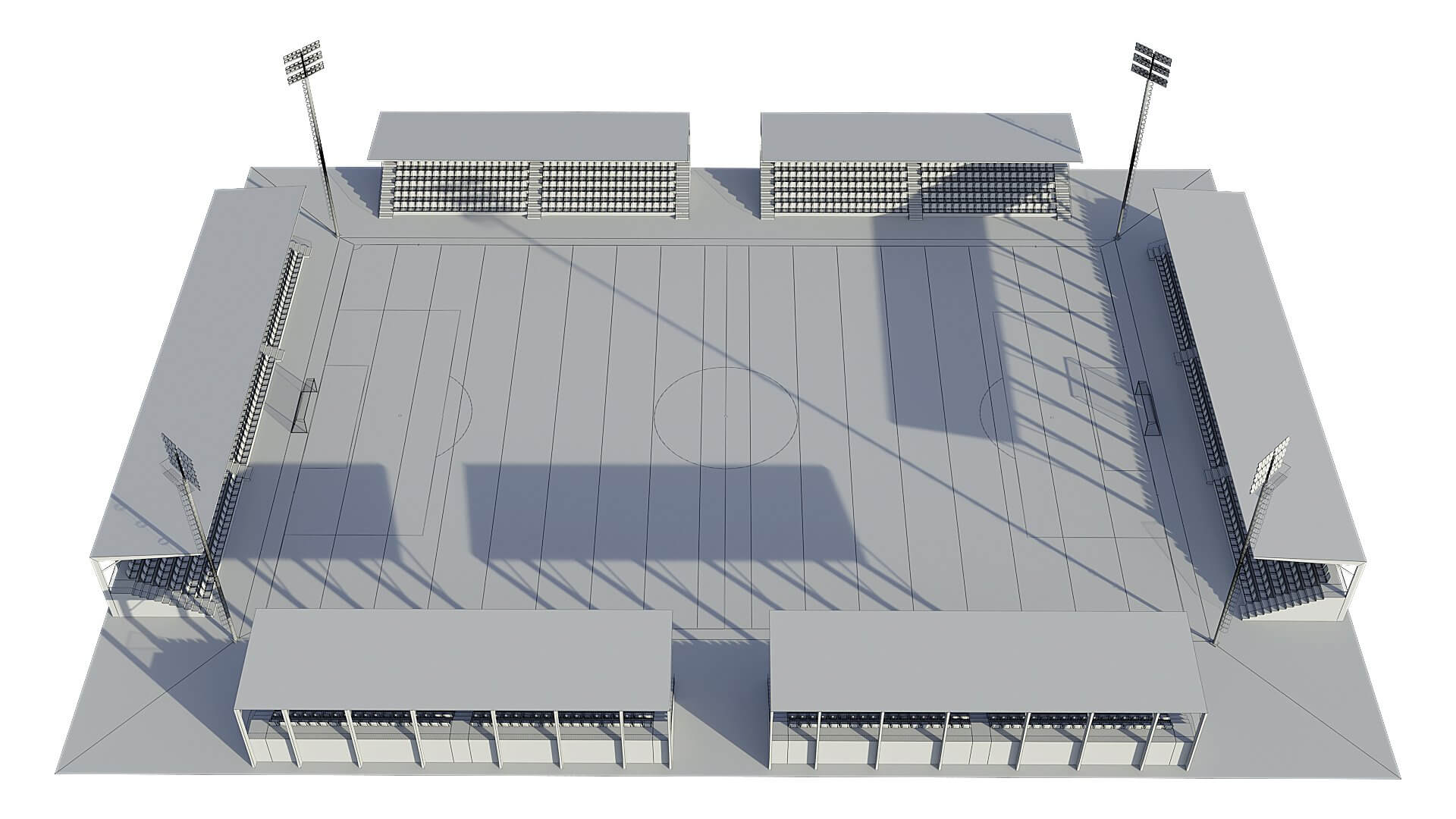 Soccer Football Field - 3D Model by PPro