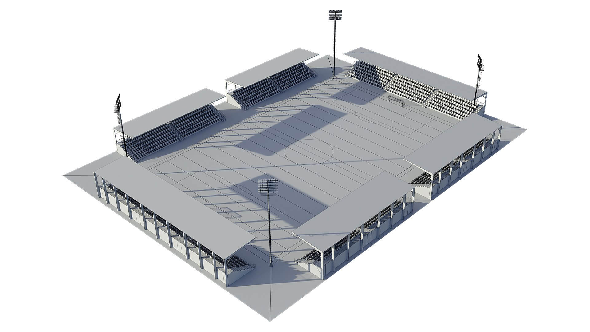 Soccer Football Field - 3D Model by PPro