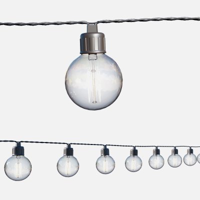 String Lights Edison Lamps - 3D Model by PPro