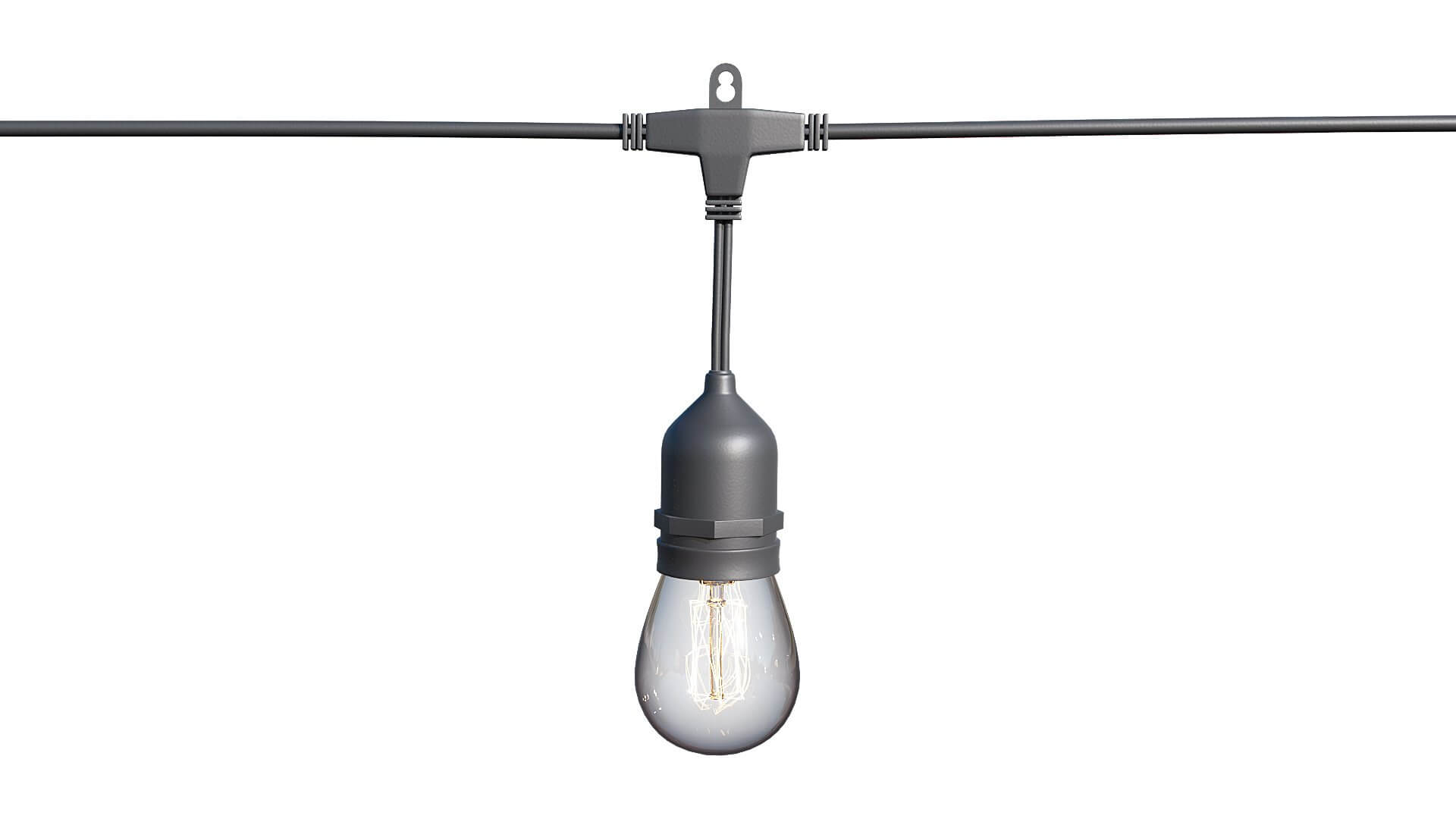 String Lights Edison Lamps - 3D Model by PPro