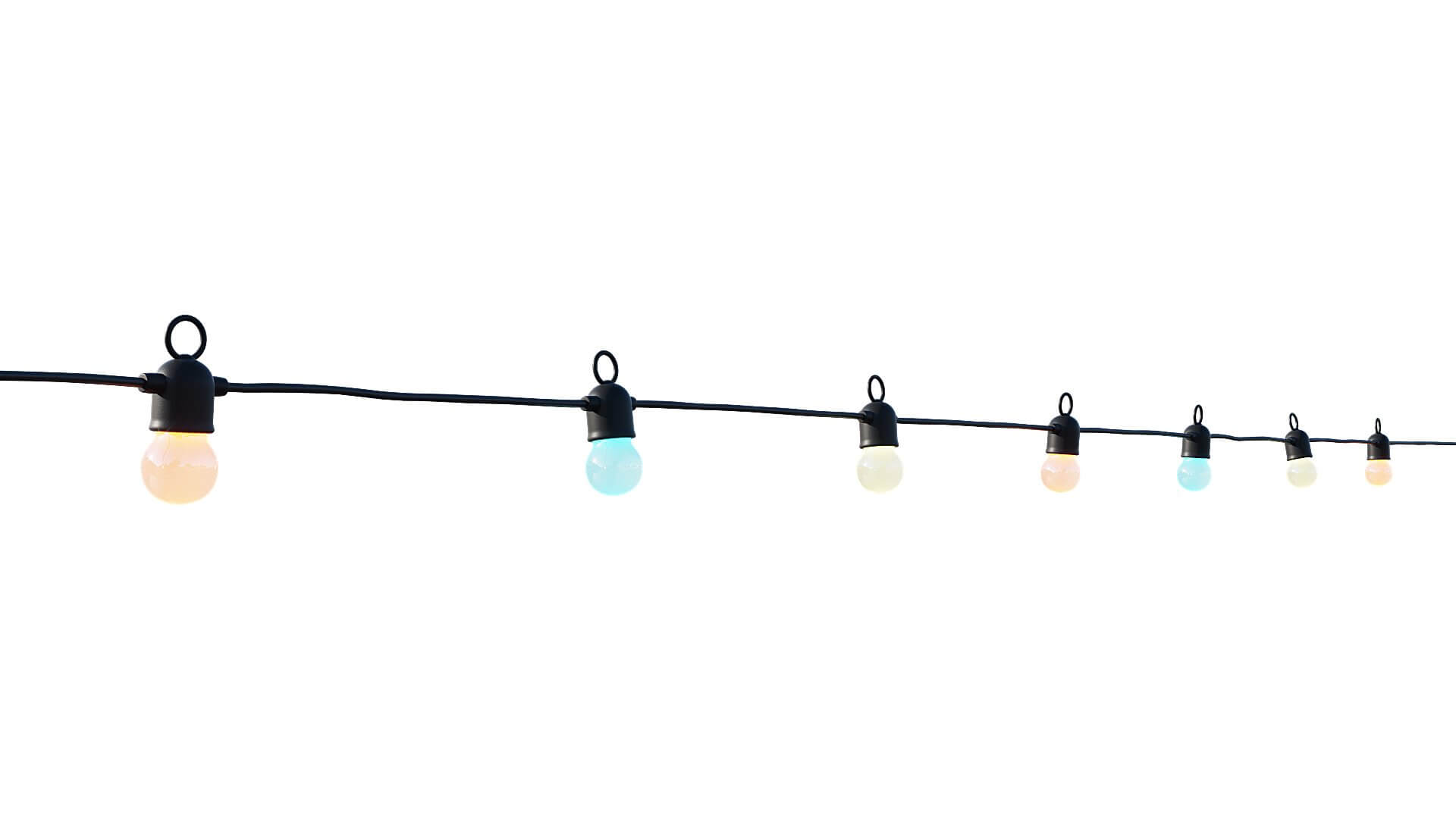 String Lights Variable Color Lamps - 3D Model by PPro