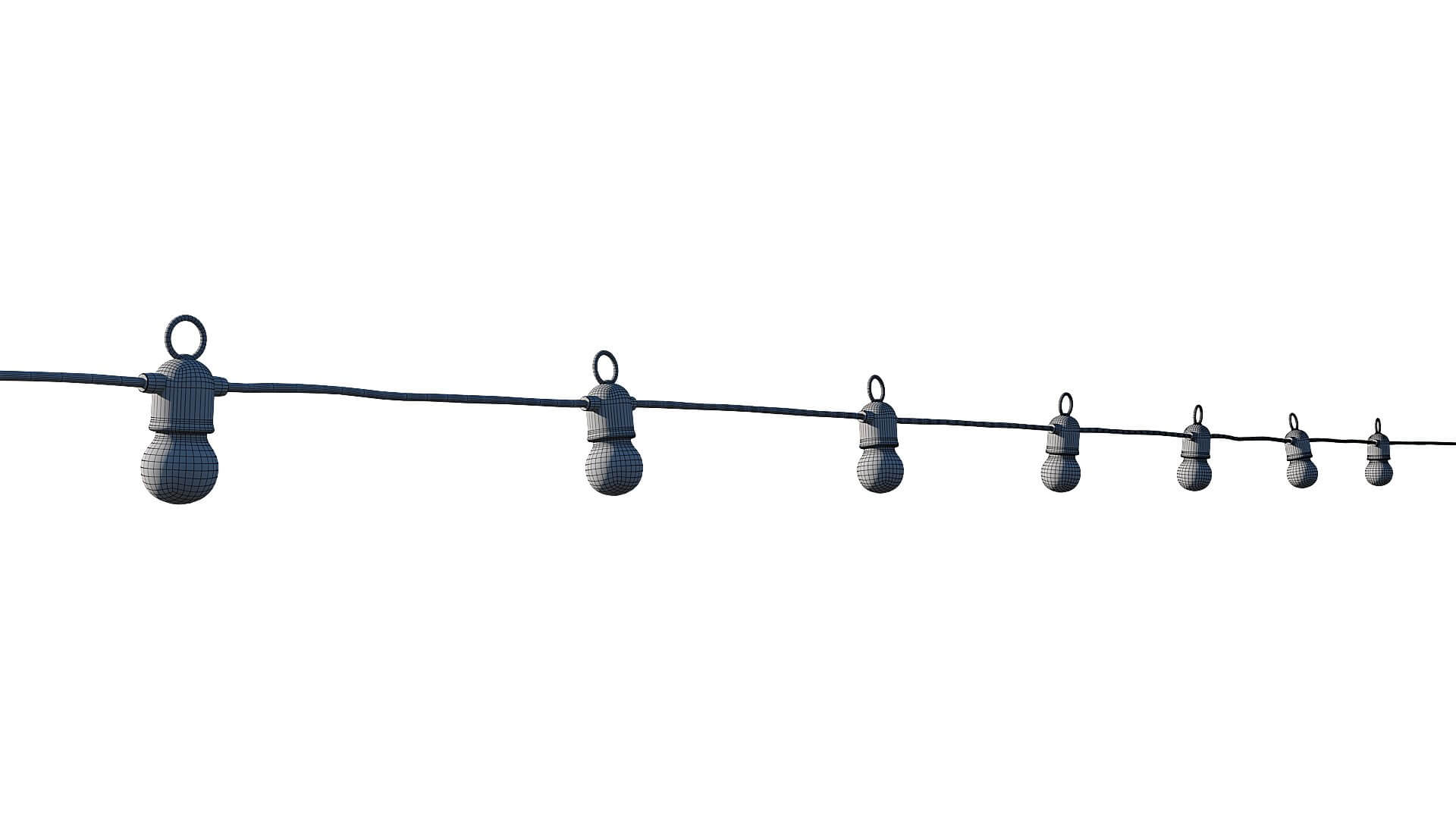 String Lights Variable Color Lamps - 3D Model by PPro