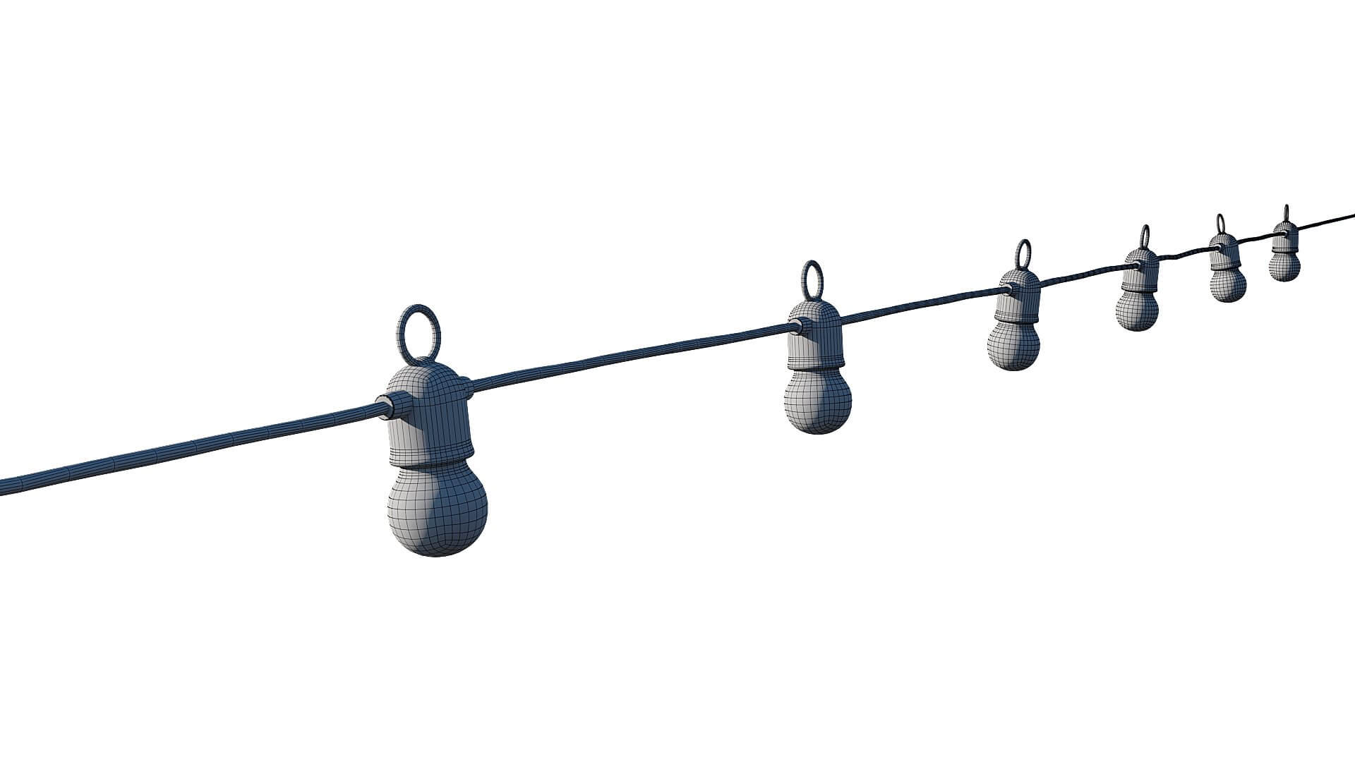 String Lights Variable Color Lamps - 3D Model by PPro