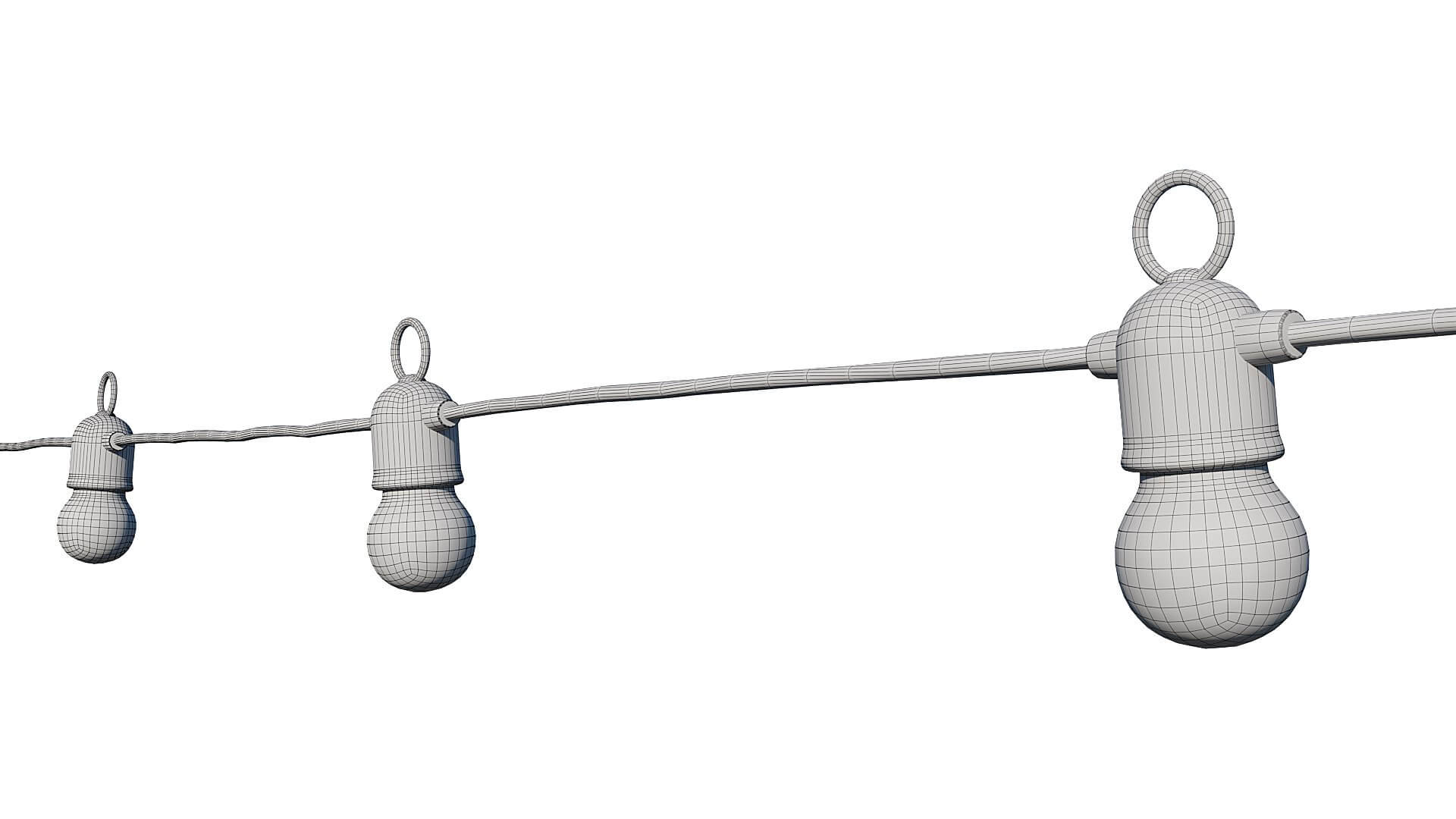 String Lights Variable Color Lamps - 3D Model by PPro