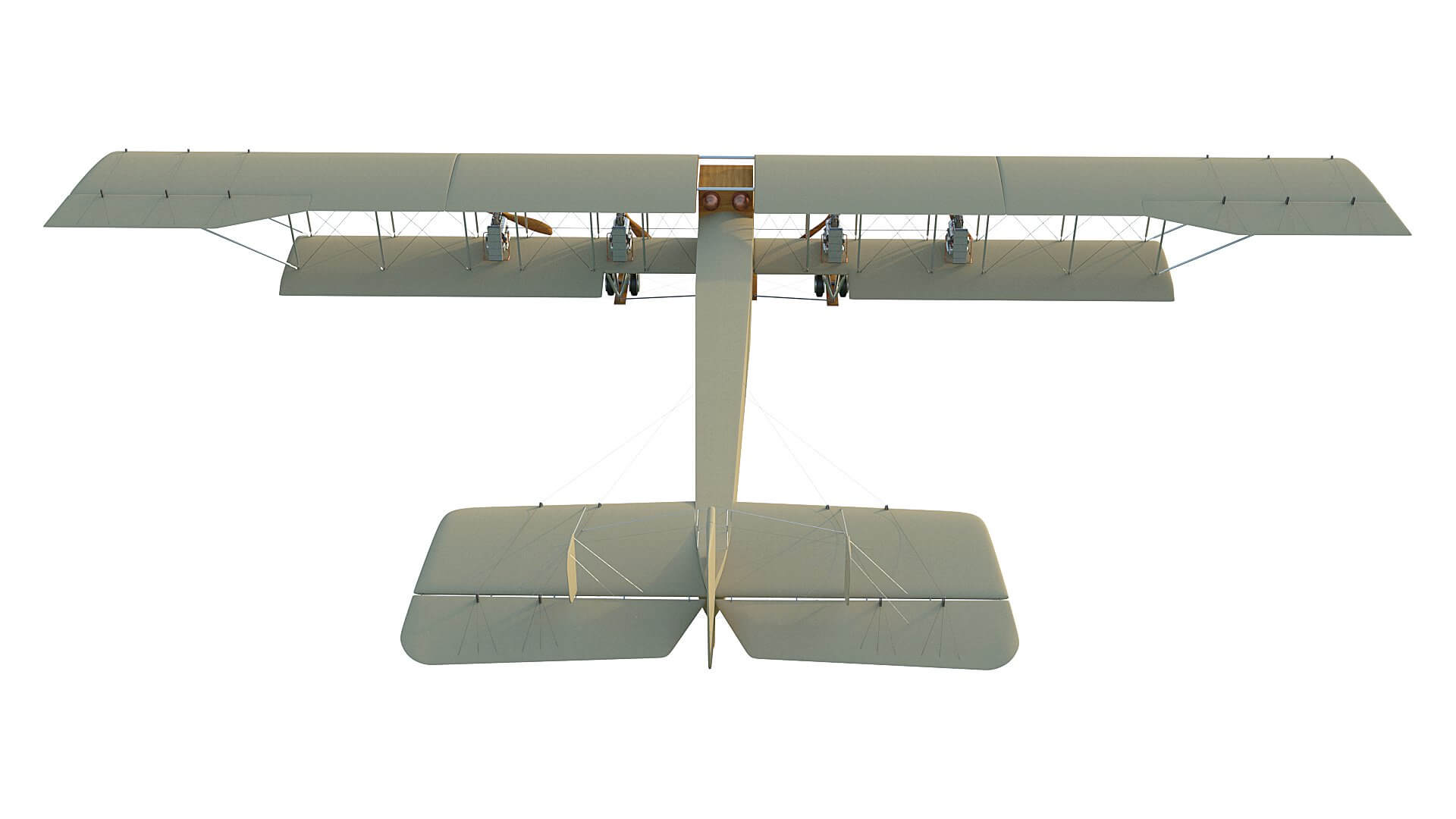 WWI Bomber Aircraft Sikorsky Ilya Muromets - 3D Model by PPro