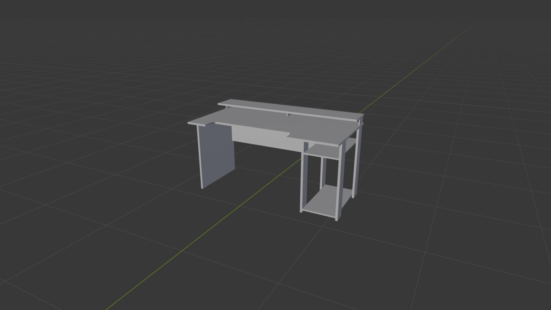 Gaming Desk-2 3D Model by PR-BERMOD