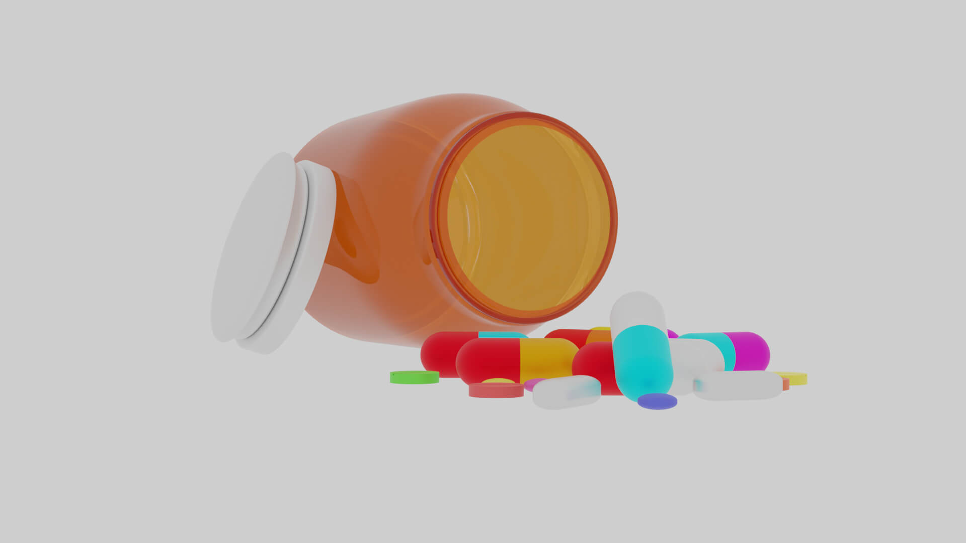 Medicine Tablets - Free 3D Model by PR-BERMOD