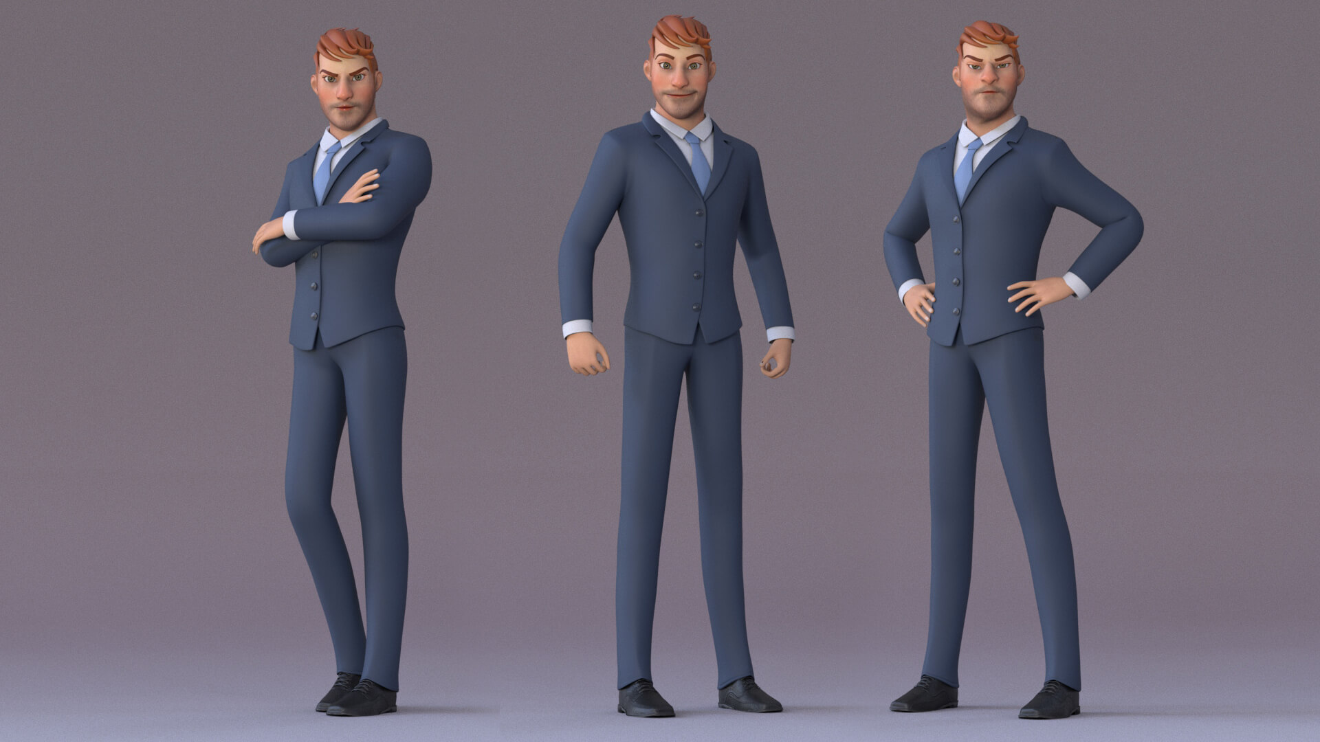 Andy Cartoon Guy Rig - 3D Model by Pradipta