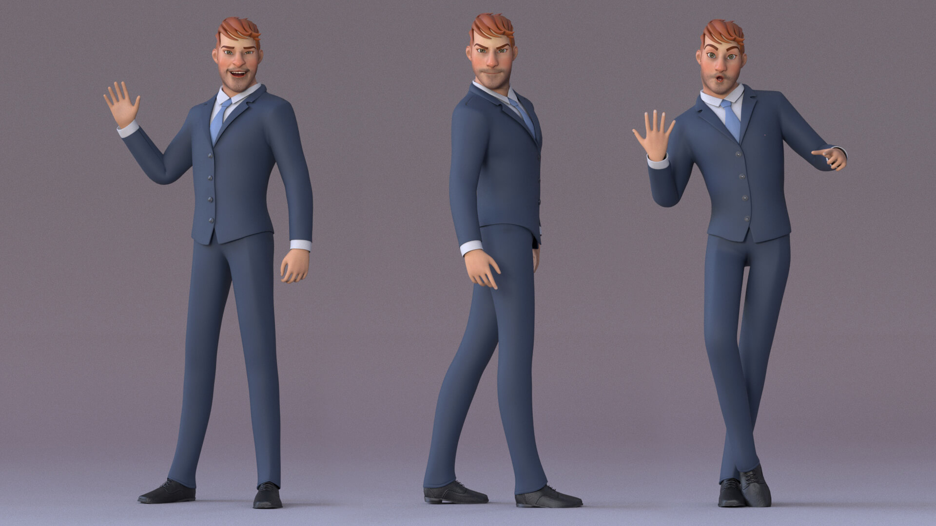 Andy Cartoon Guy Rig - 3D Model by Pradipta