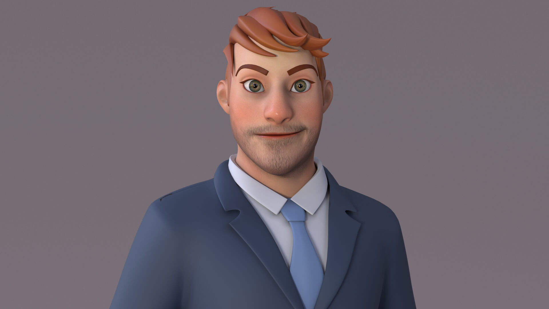 Andy Cartoon Guy Rig - 3D Model by Pradipta