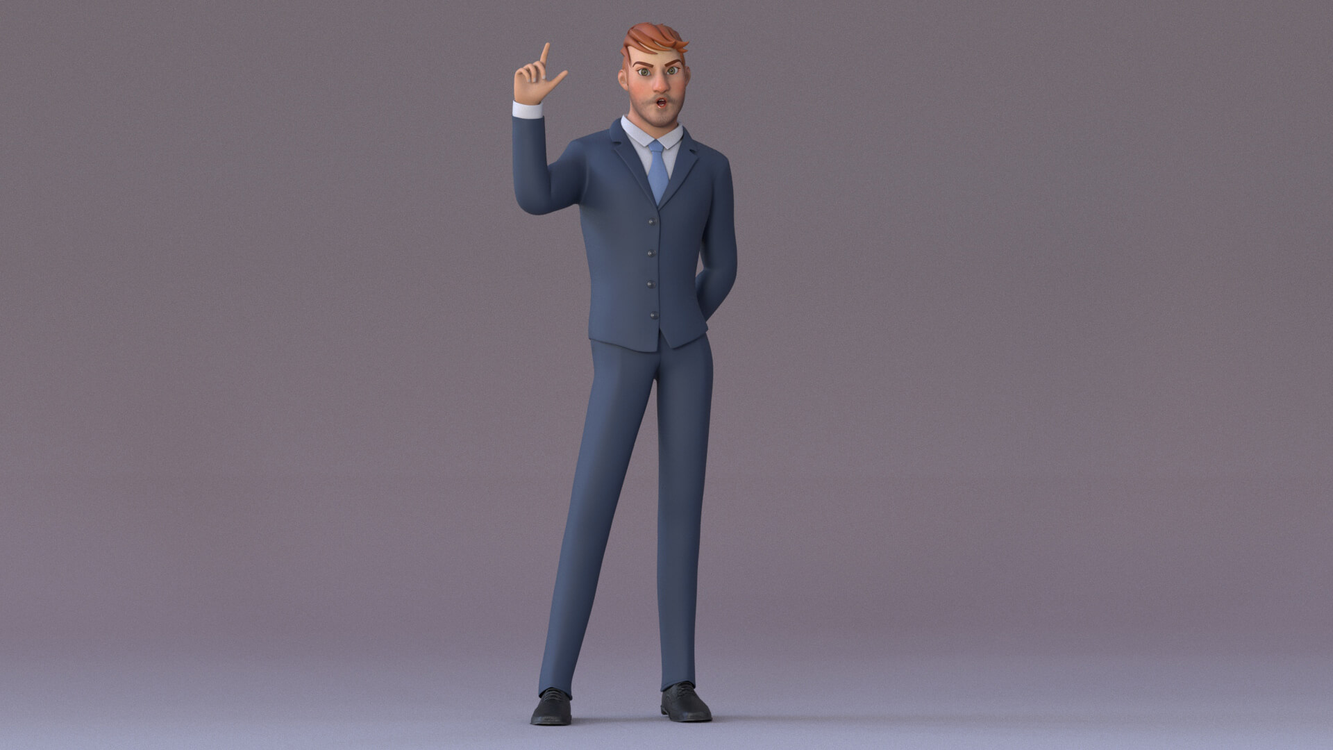 Andy Cartoon Guy Rig - 3D Model by Pradipta