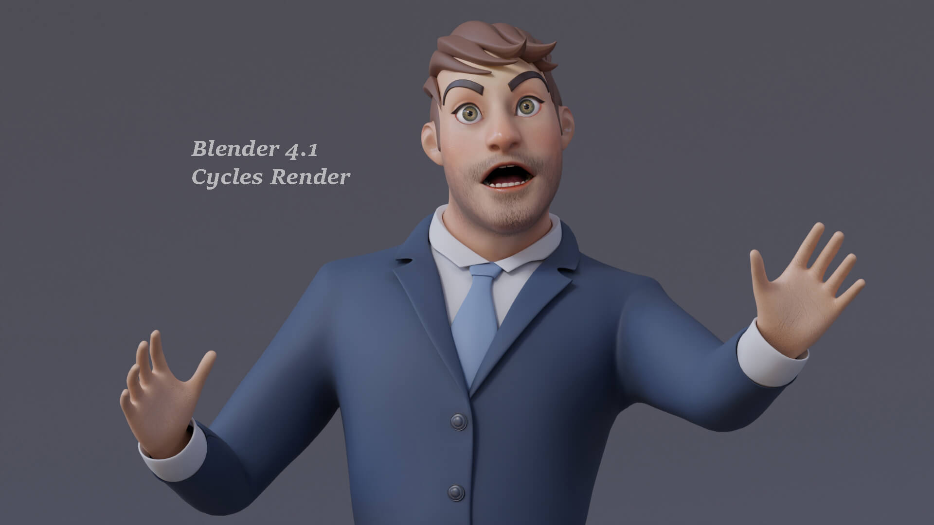 Andy Cartoon Guy Rig - 3D Model by Pradipta