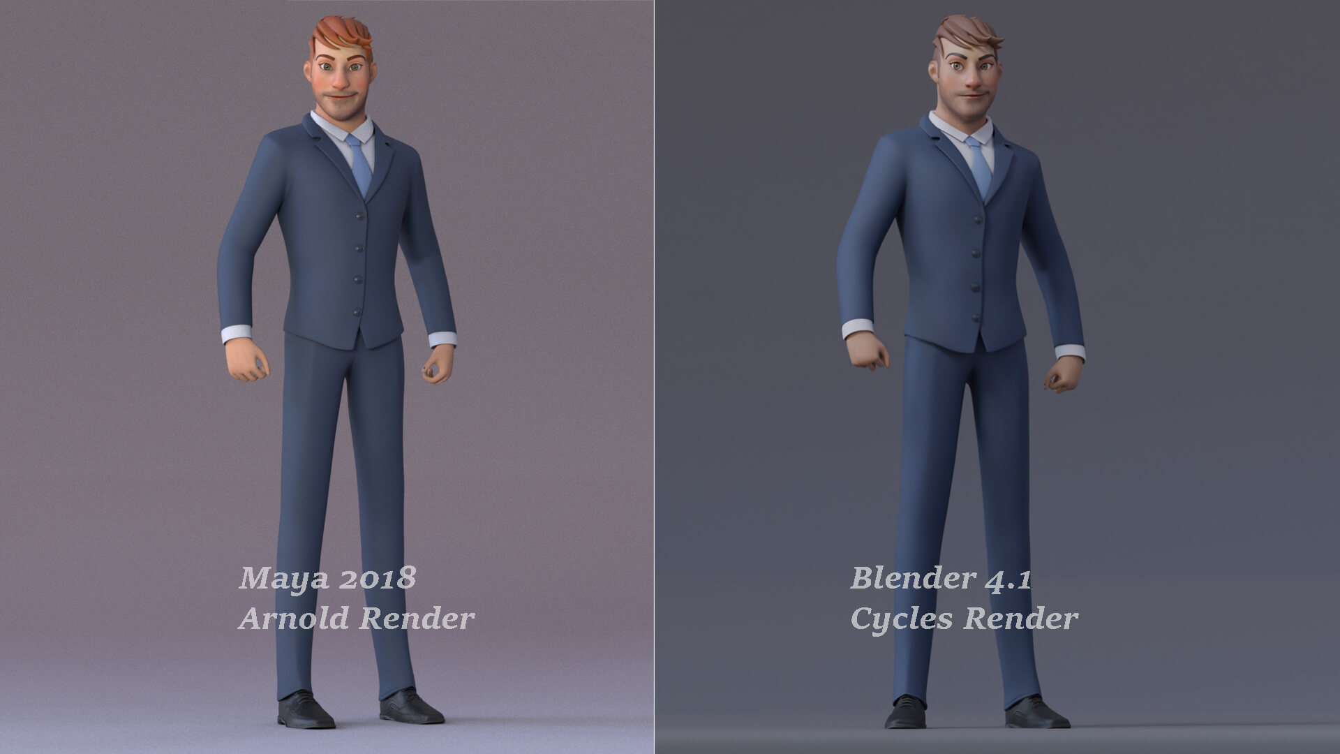 Andy Cartoon Guy Rig - 3D Model by Pradipta