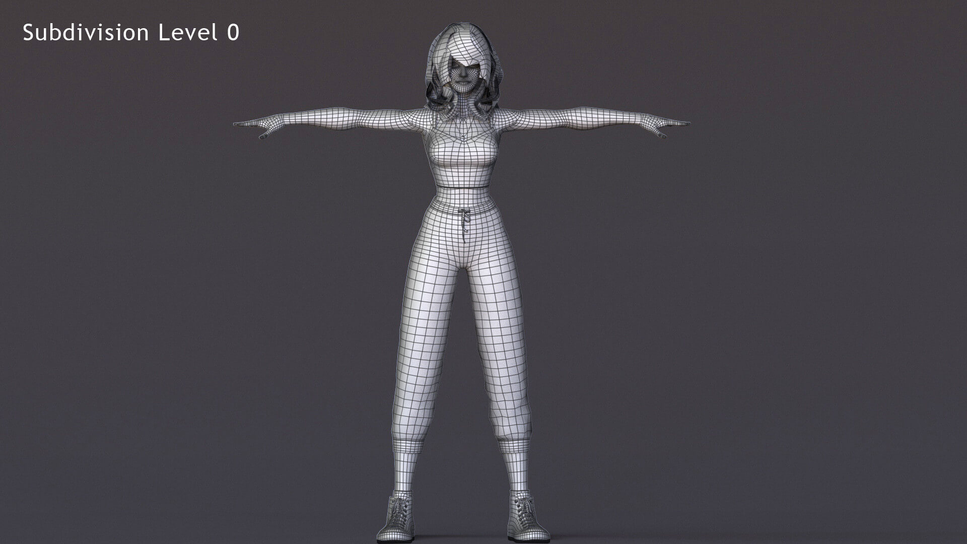 Angela Cartoon Girl V2 - 3D Model by Pradipta