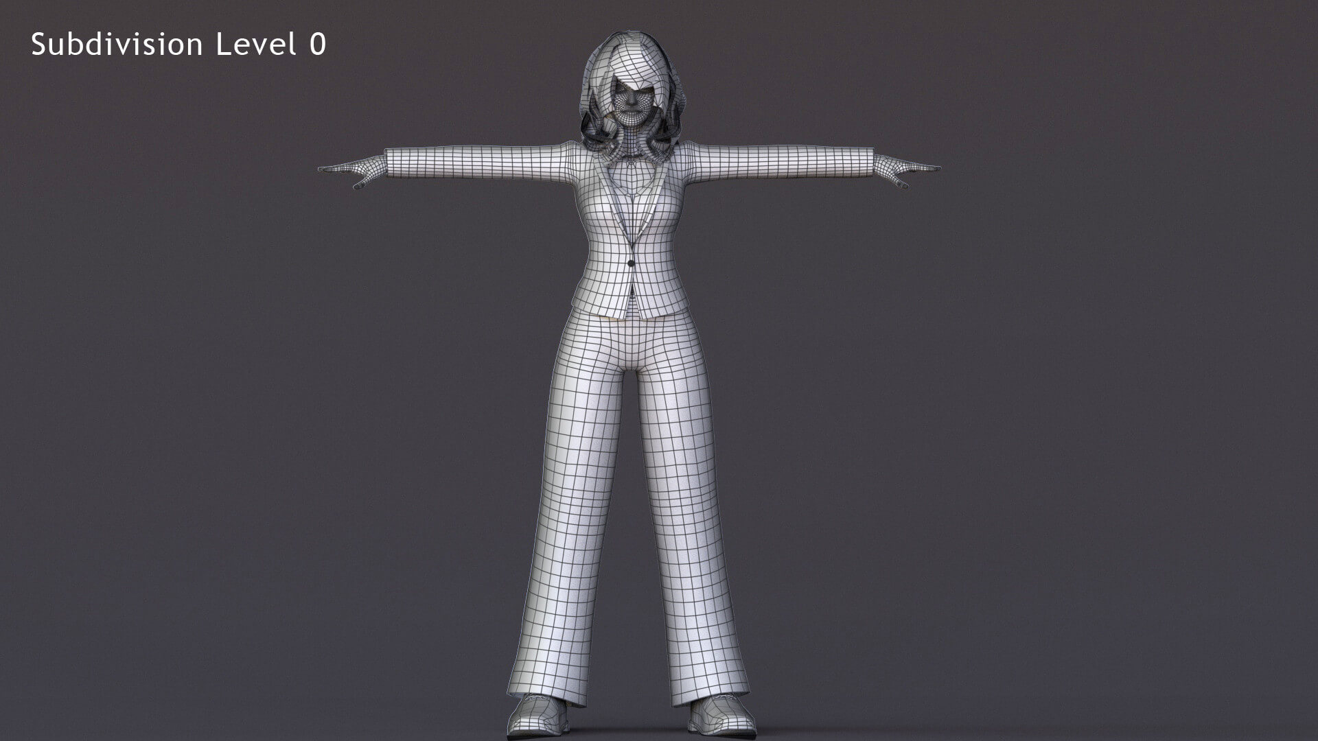 Angela Cartoon Girl V2 - 3D Model by Pradipta