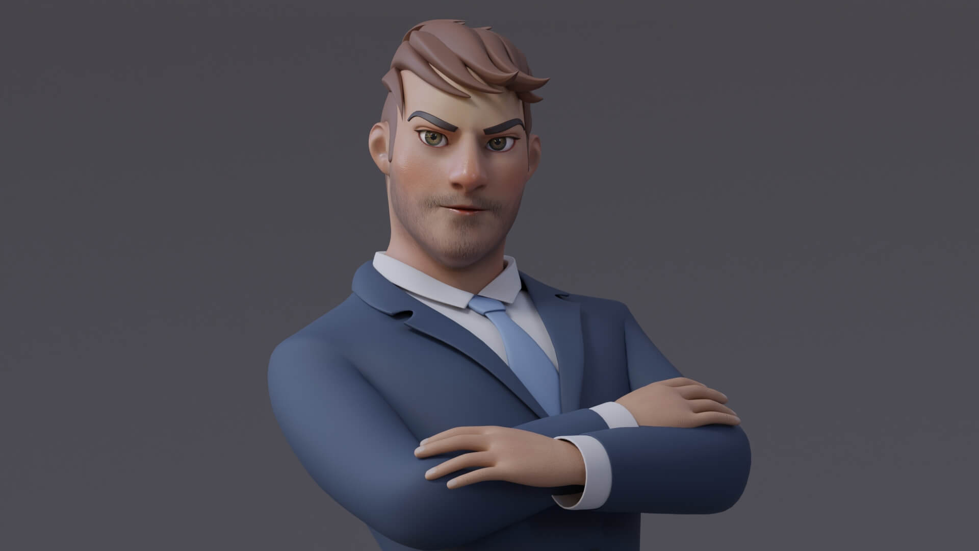 Anna and Andy Cartoon Rig - 3D Model by Pradipta