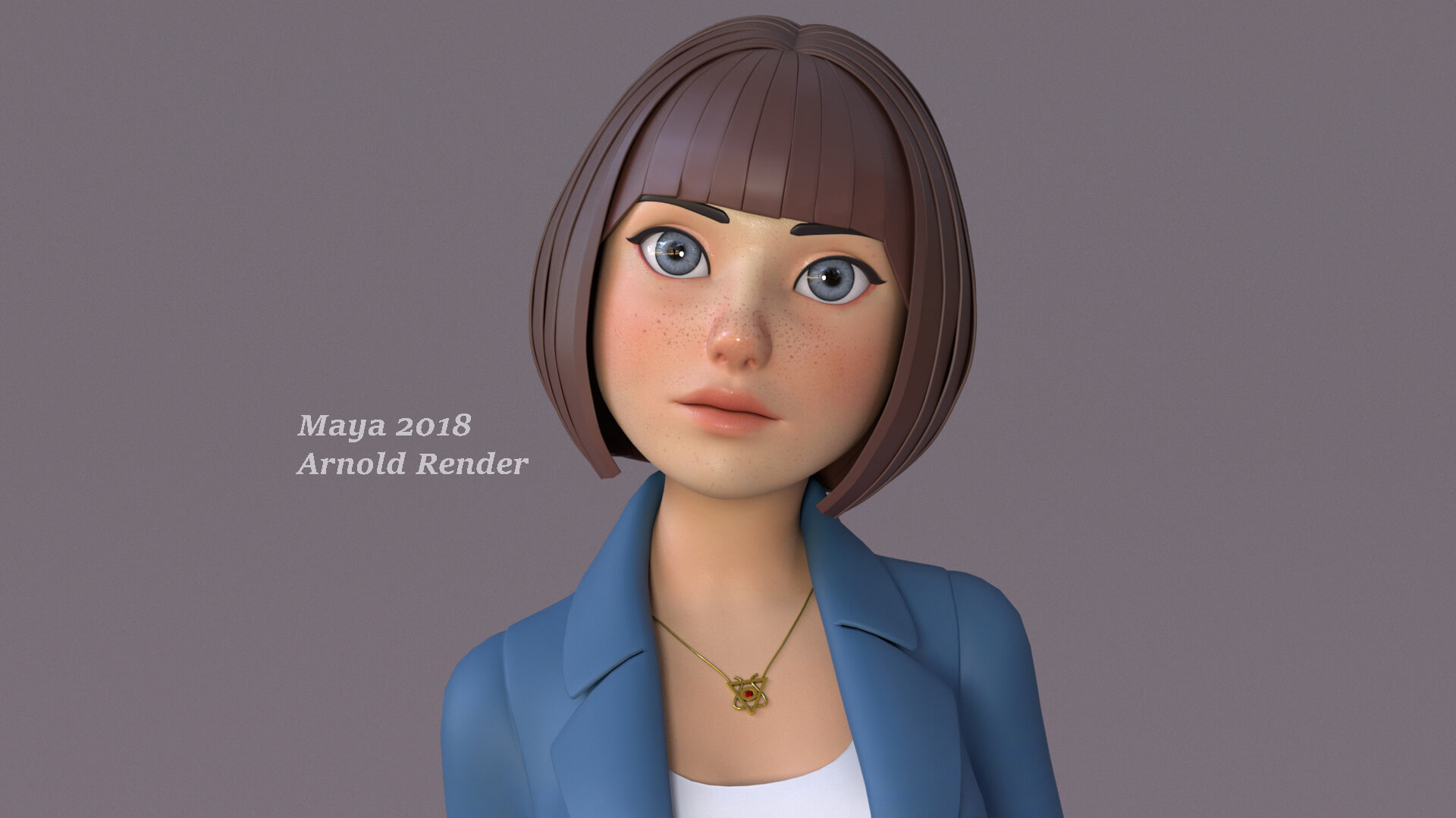 Anna and Andy Cartoon Rig - 3D Model by Pradipta