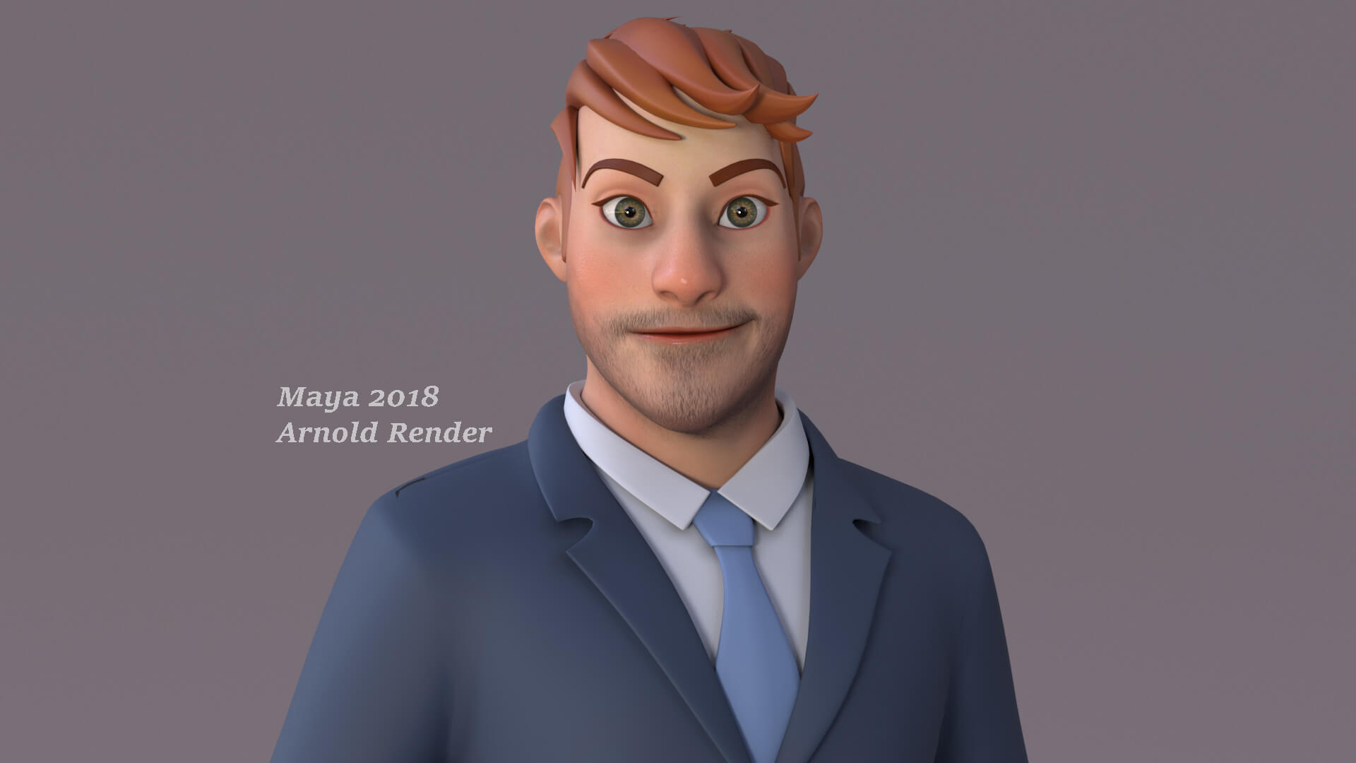 Anna and Andy Cartoon Rig - 3D Model by Pradipta