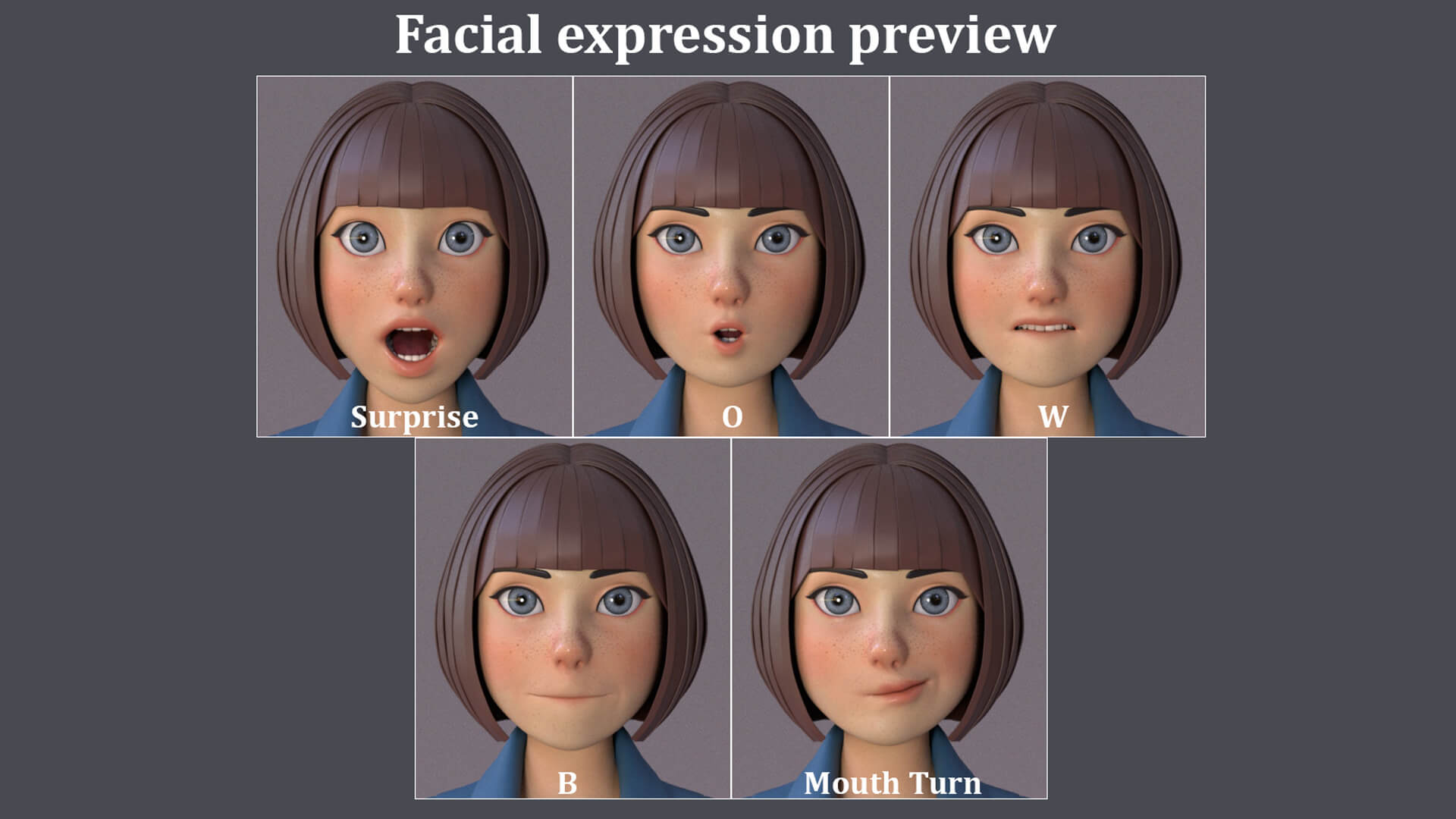 Anna and Andy Cartoon Rig - 3D Model by Pradipta
