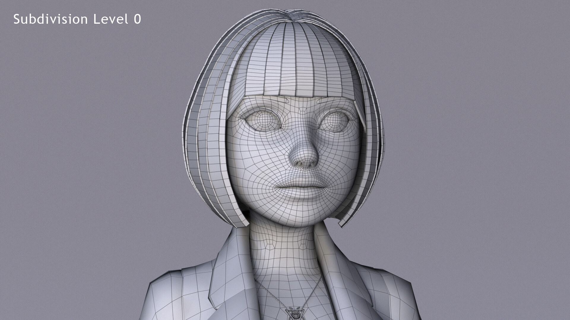 Anna Cartoon Girl Rig - 3D Model by Pradipta