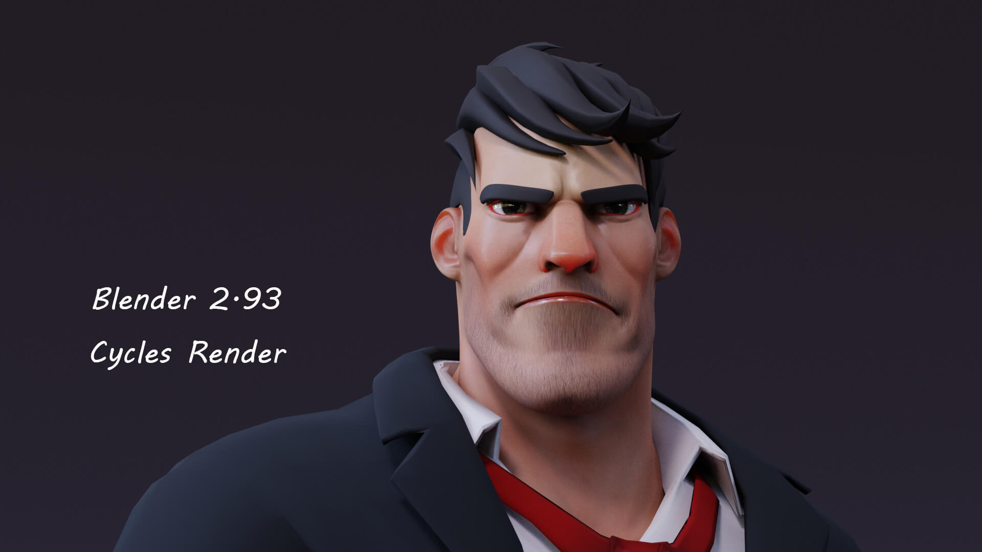 Boss Cartoon Rig - 3D Model by Pradipta
