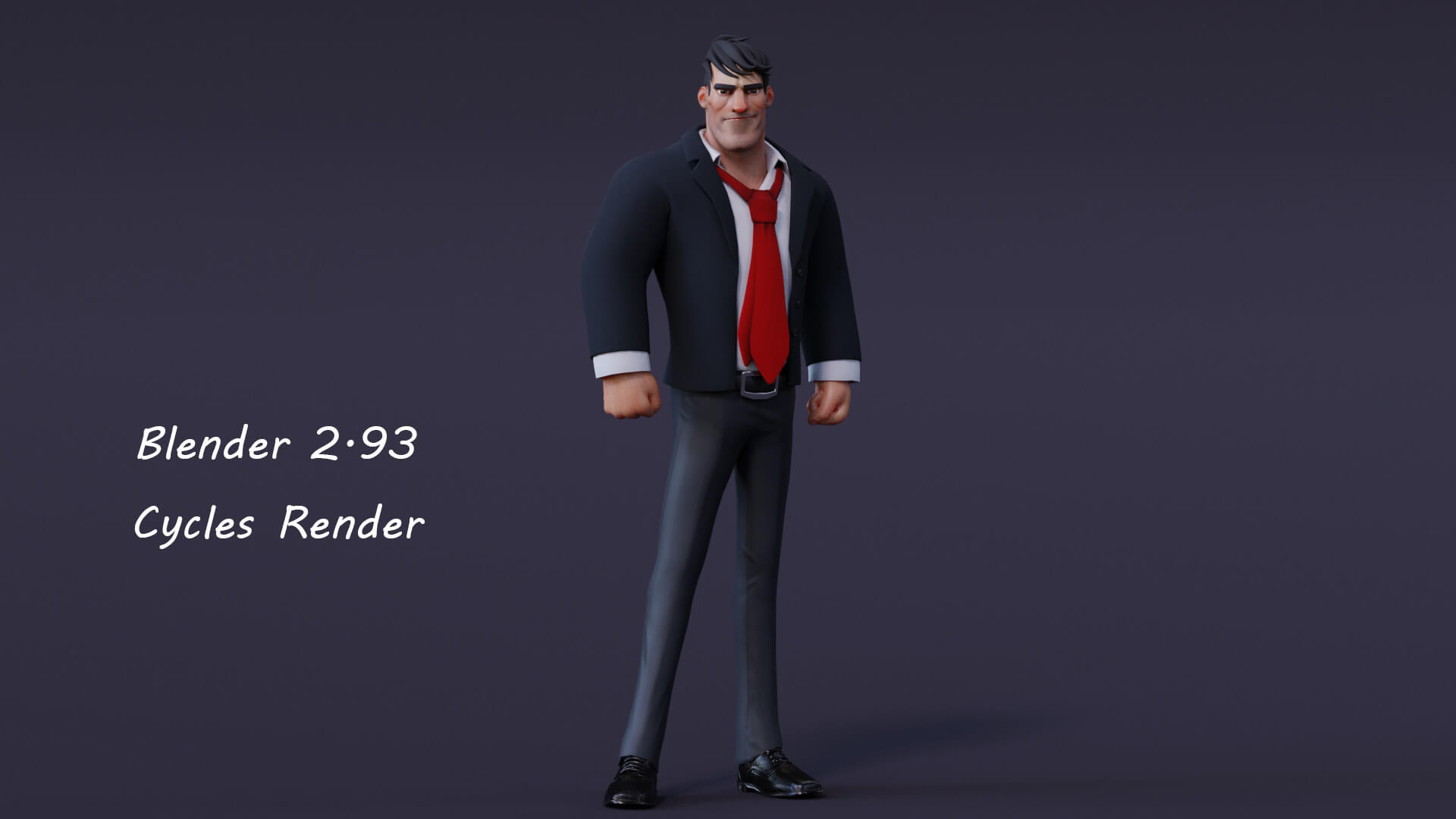 Boss Cartoon Rig - 3D Model by Pradipta