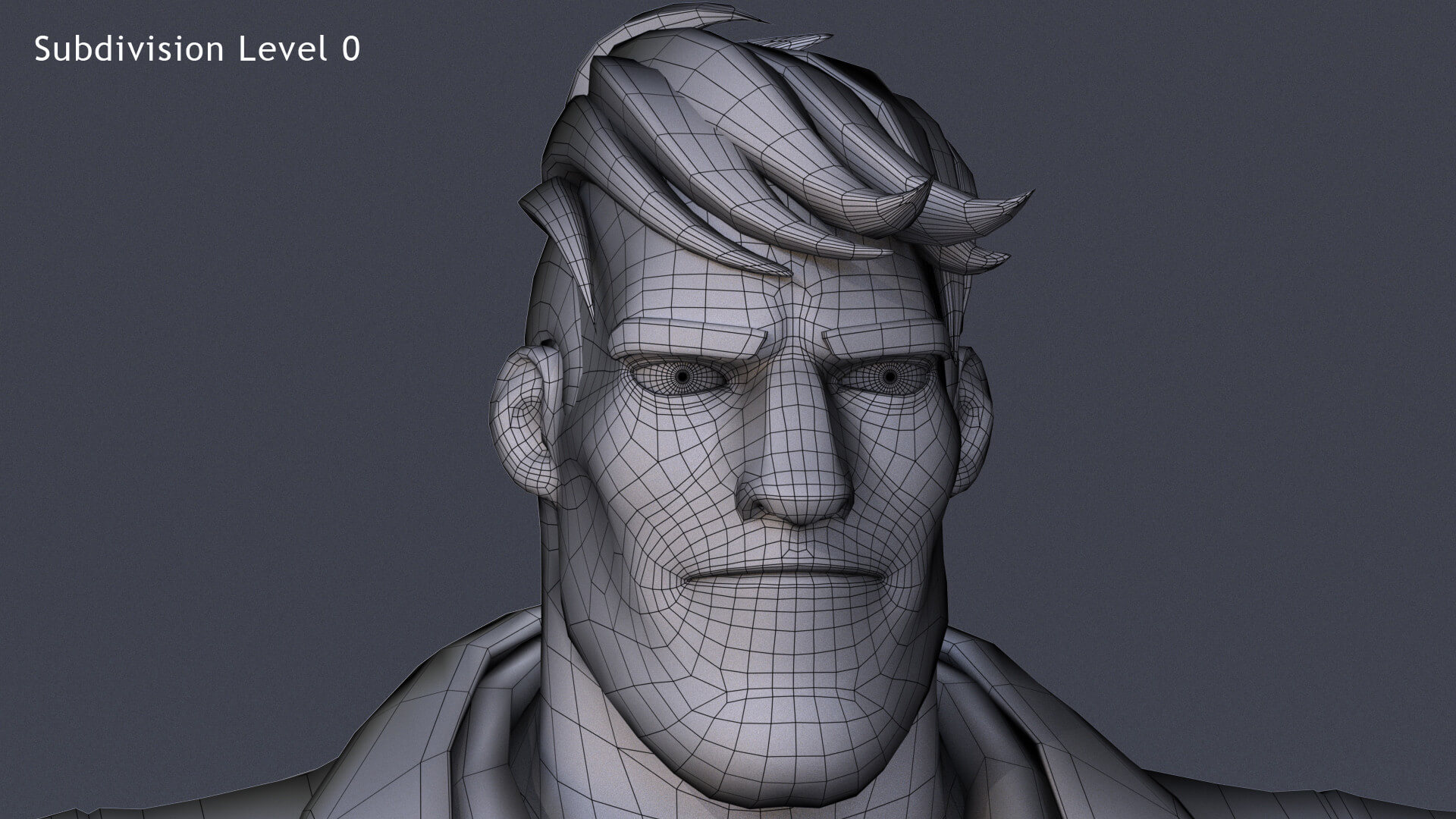 Boss Cartoon Rig - 3D Model by Pradipta