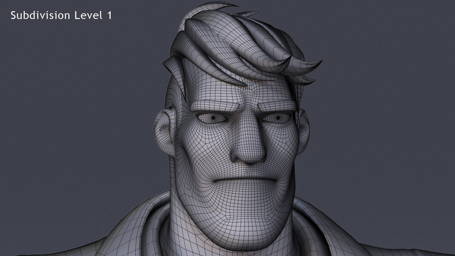 Boss Cartoon Rig - 3D Model by Pradipta