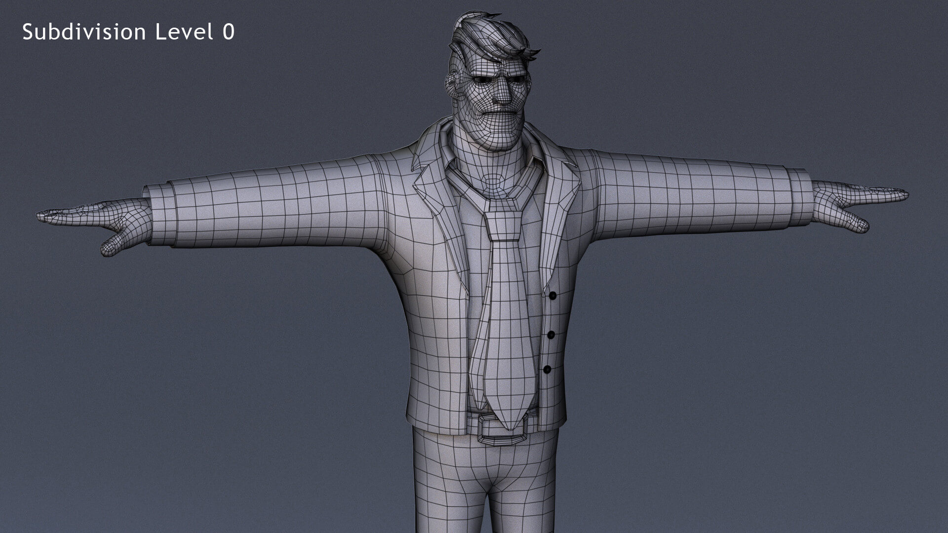 Boss Cartoon Rig - 3D Model by Pradipta