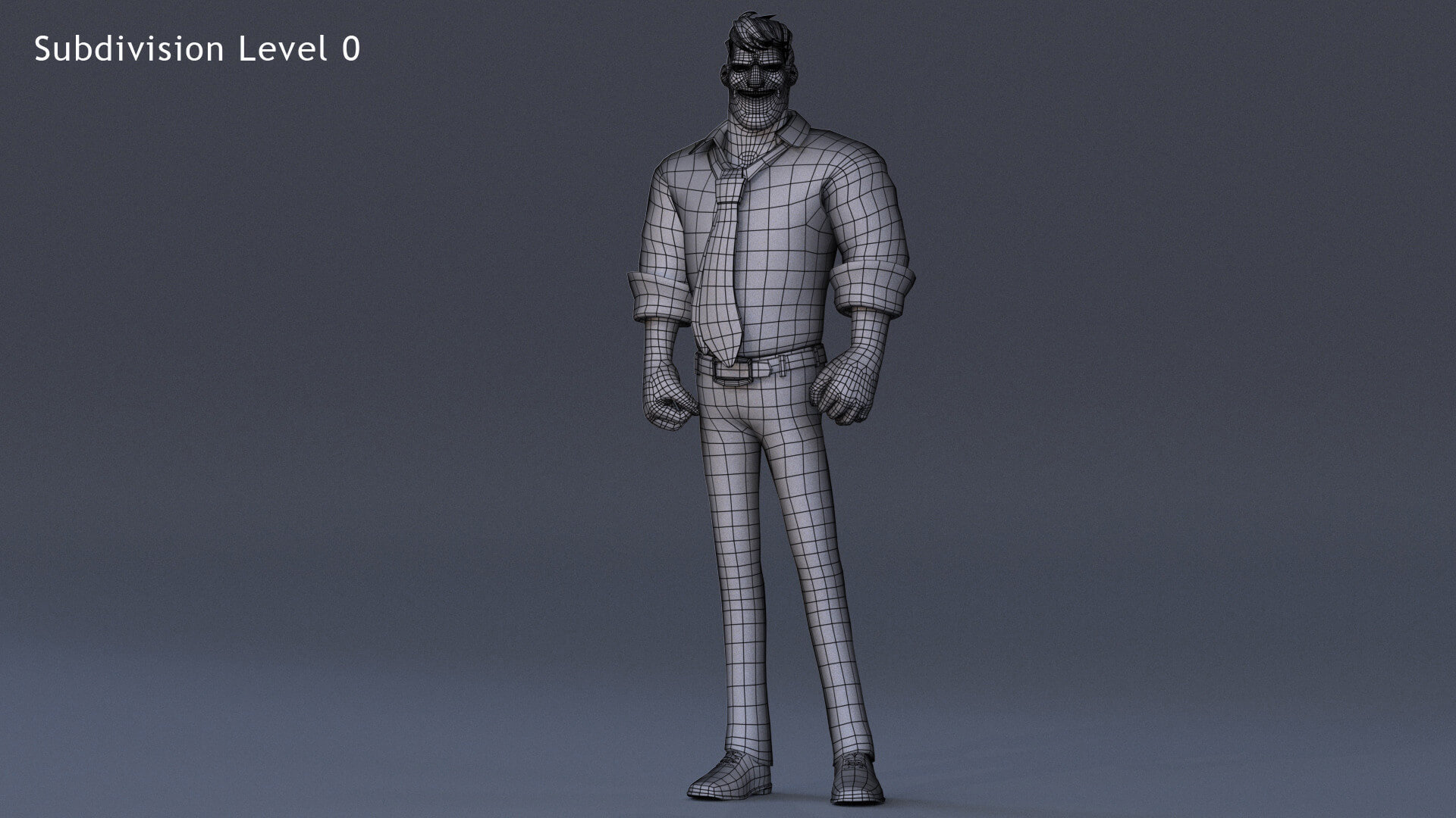 Boss Cartoon Rig - 3D Model by Pradipta