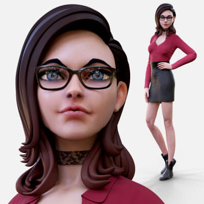 3D Models | Cartoon | Girls | RenderHub