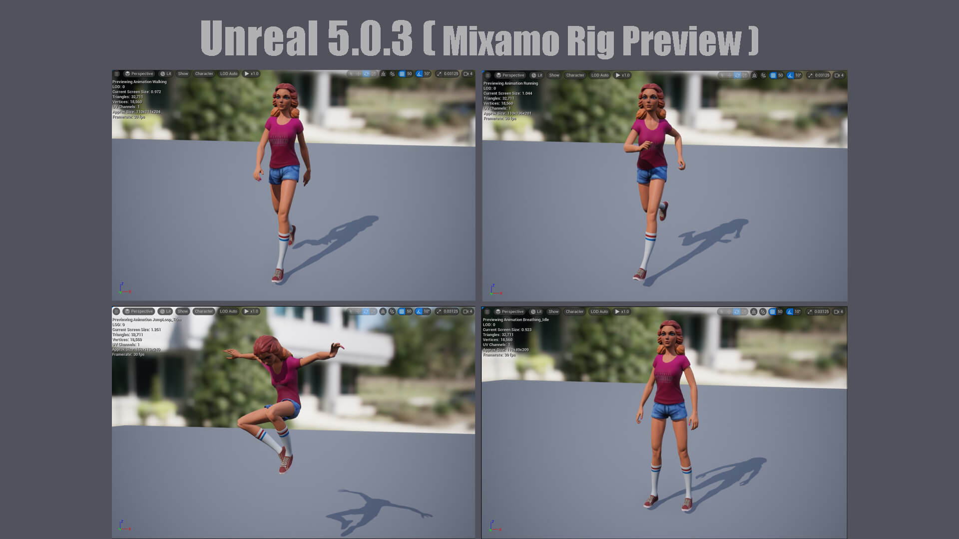 Cartoon Girl Rig - 3D Model by Pradipta