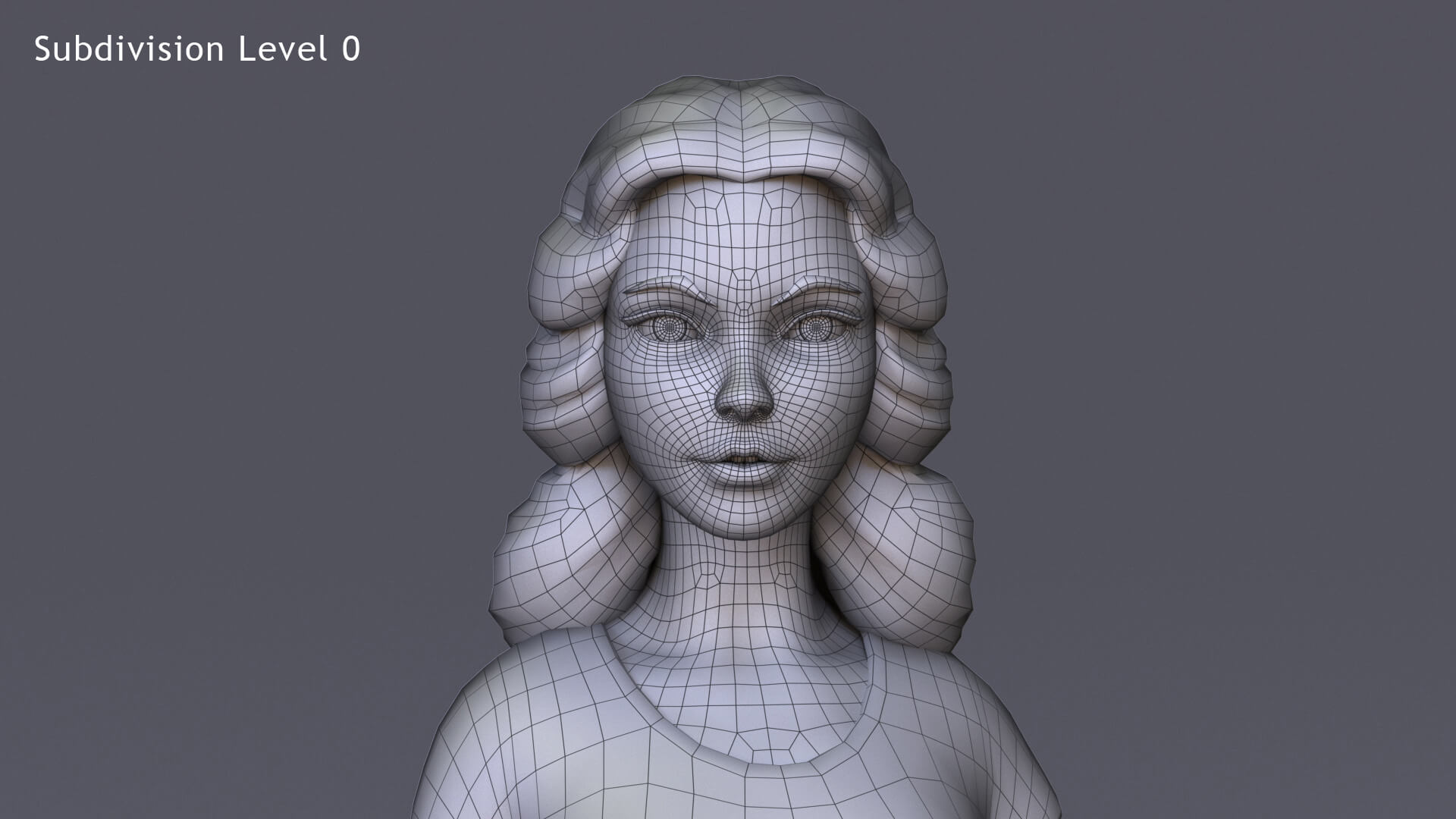 Cartoon Girl Rig - 3D Model by Pradipta