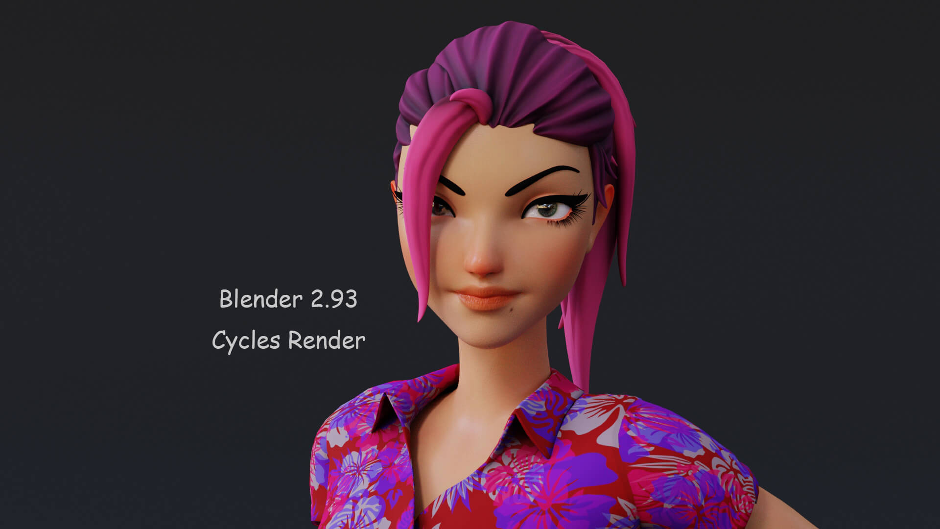 David Violet Cartoon - 3D Model by Pradipta