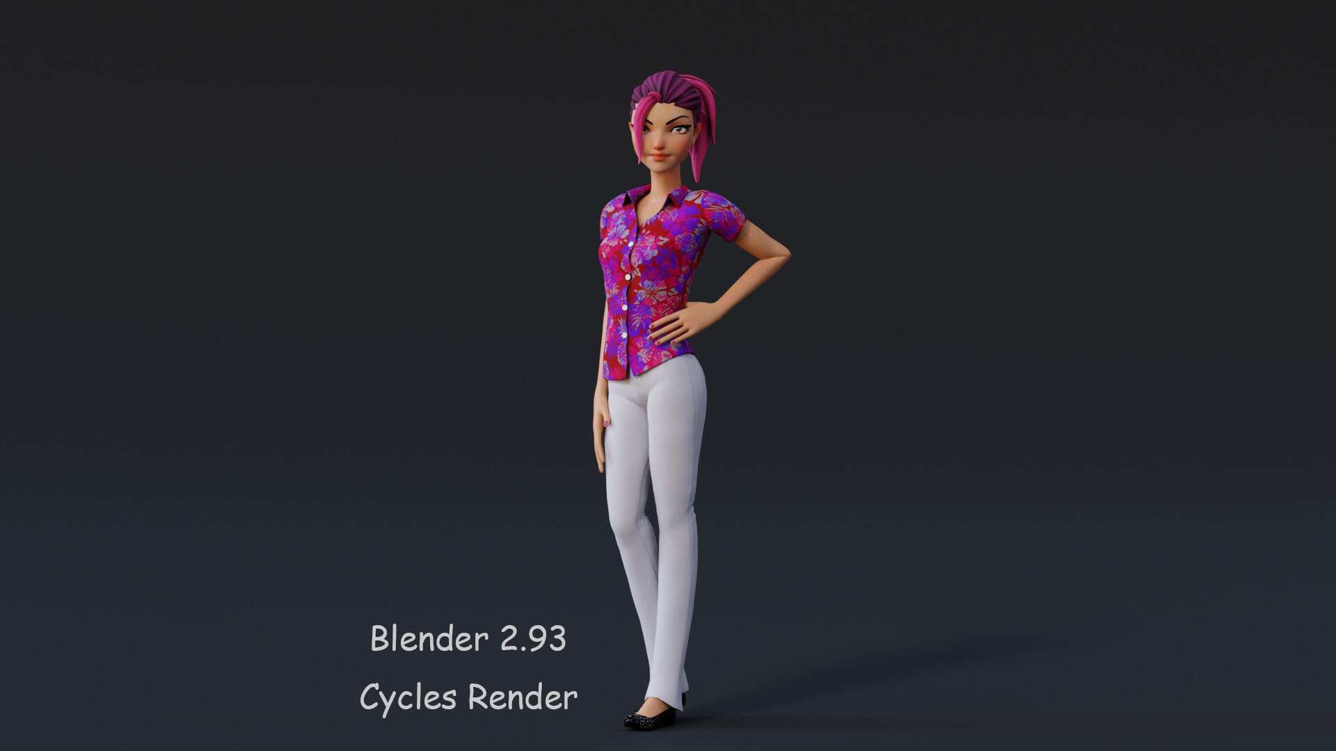 David Violet Cartoon - 3D Model by Pradipta