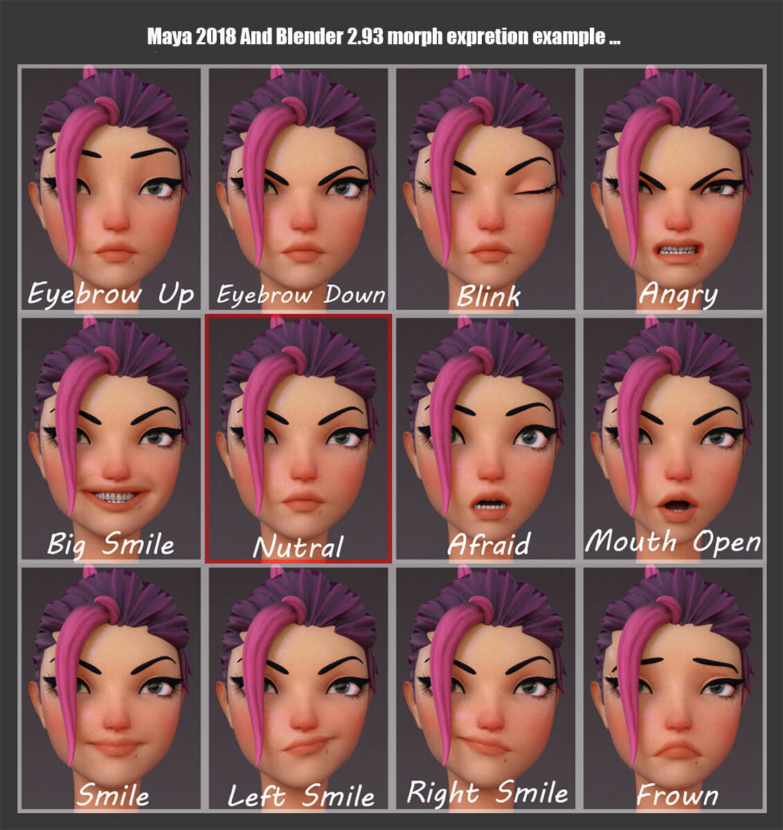 David Violet Cartoon - 3D Model by Pradipta